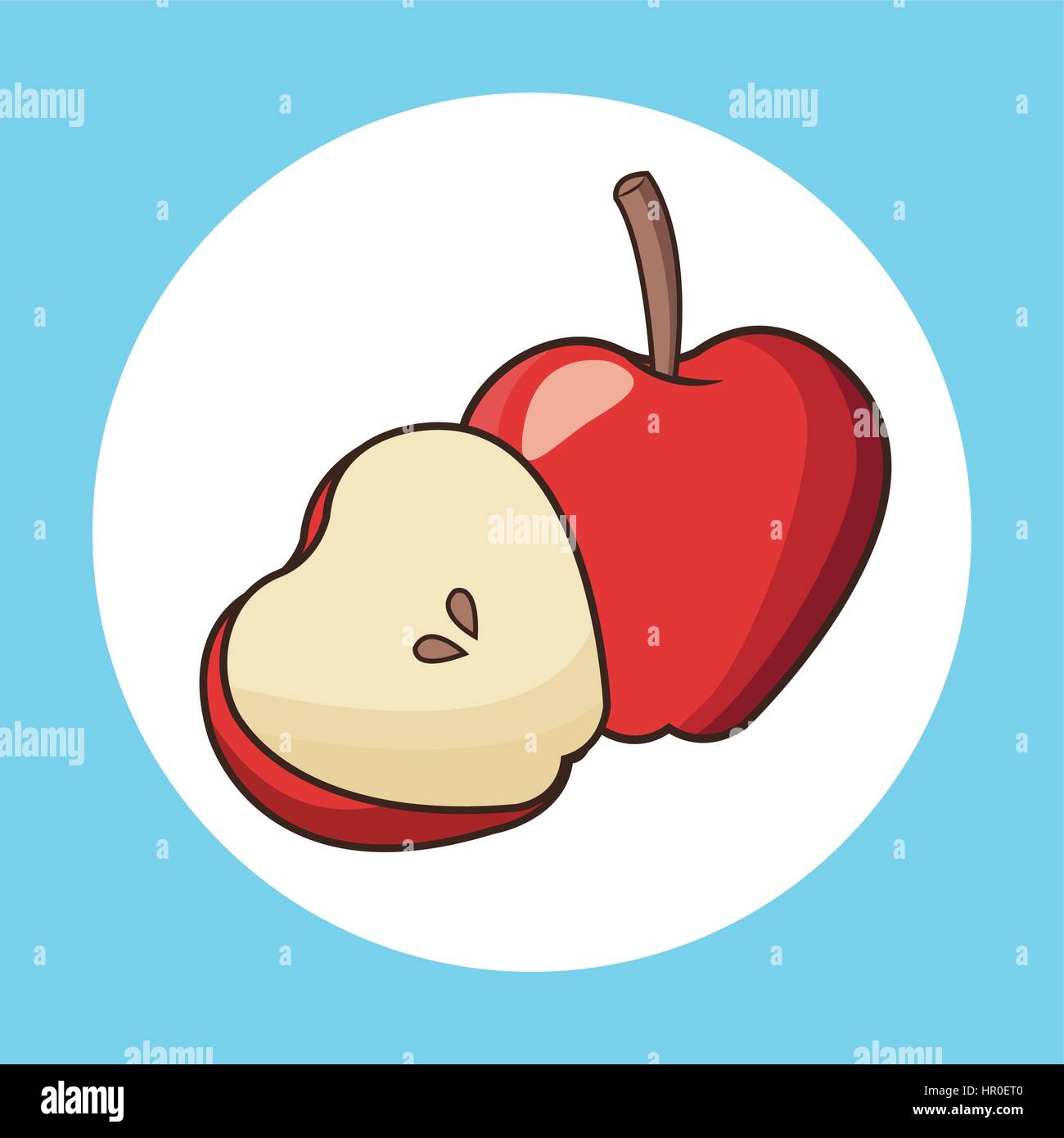 apple fruit nutrition diet sport Stock Vector Image & Art - Alamy