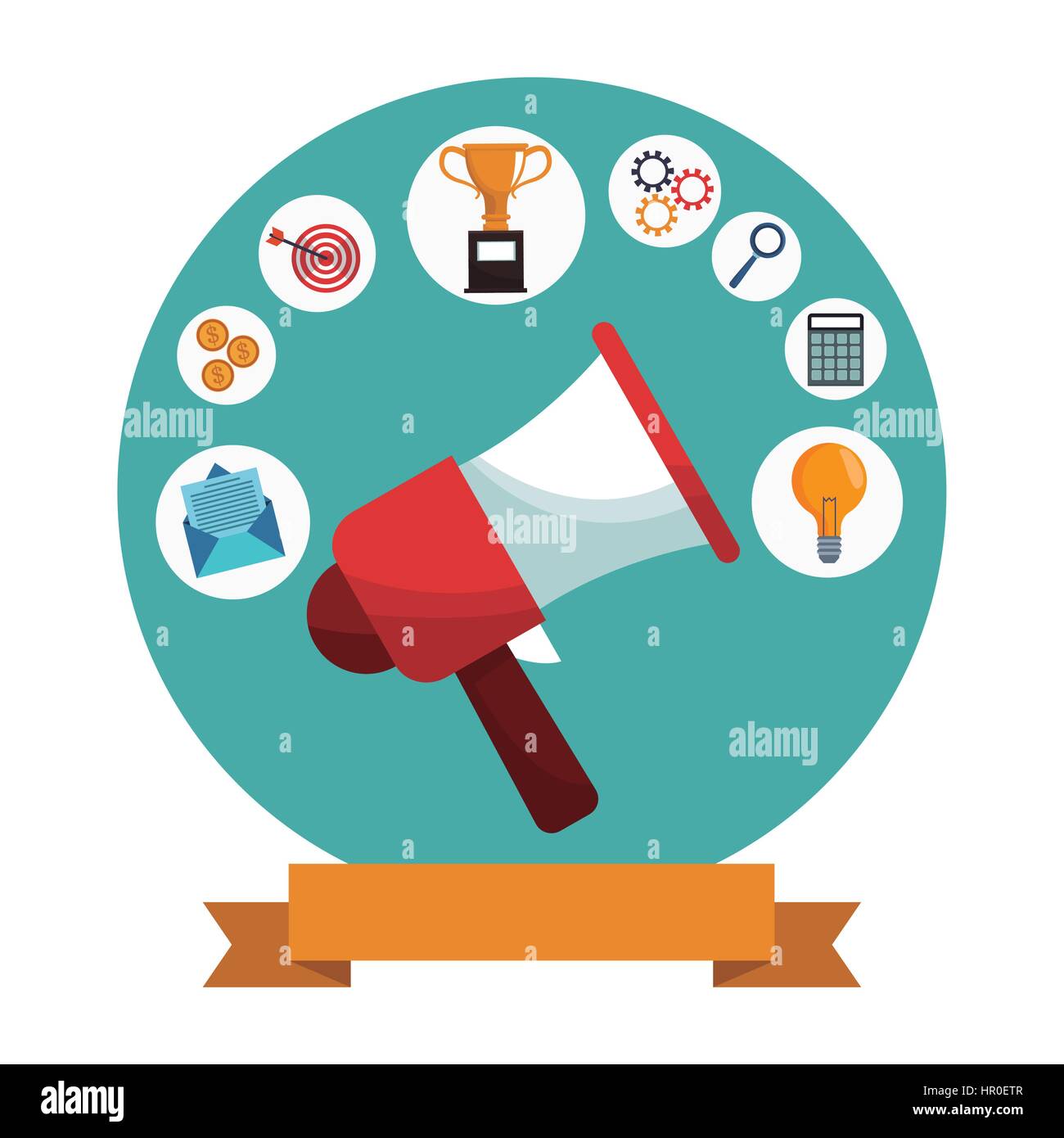 digital marketing megaphone social media Stock Vector Image & Art - Alamy