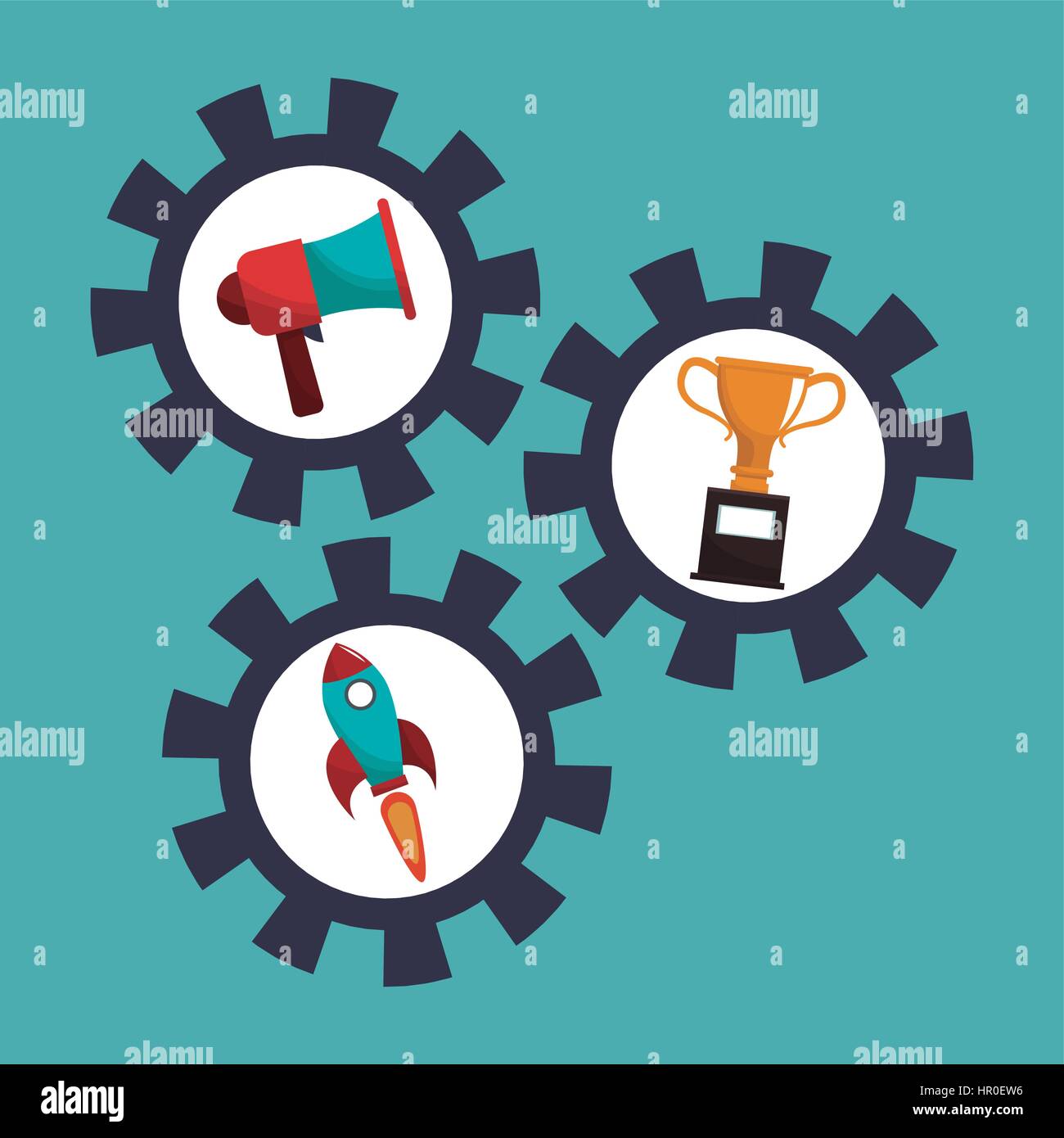 Abstract digital gears wheel Stock Vector Images - Alamy