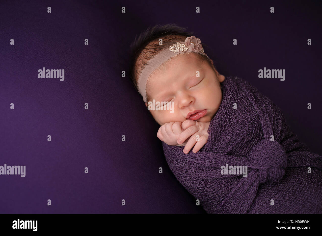 Baby girl sleeping nine hi-res stock photography and images - Alamy