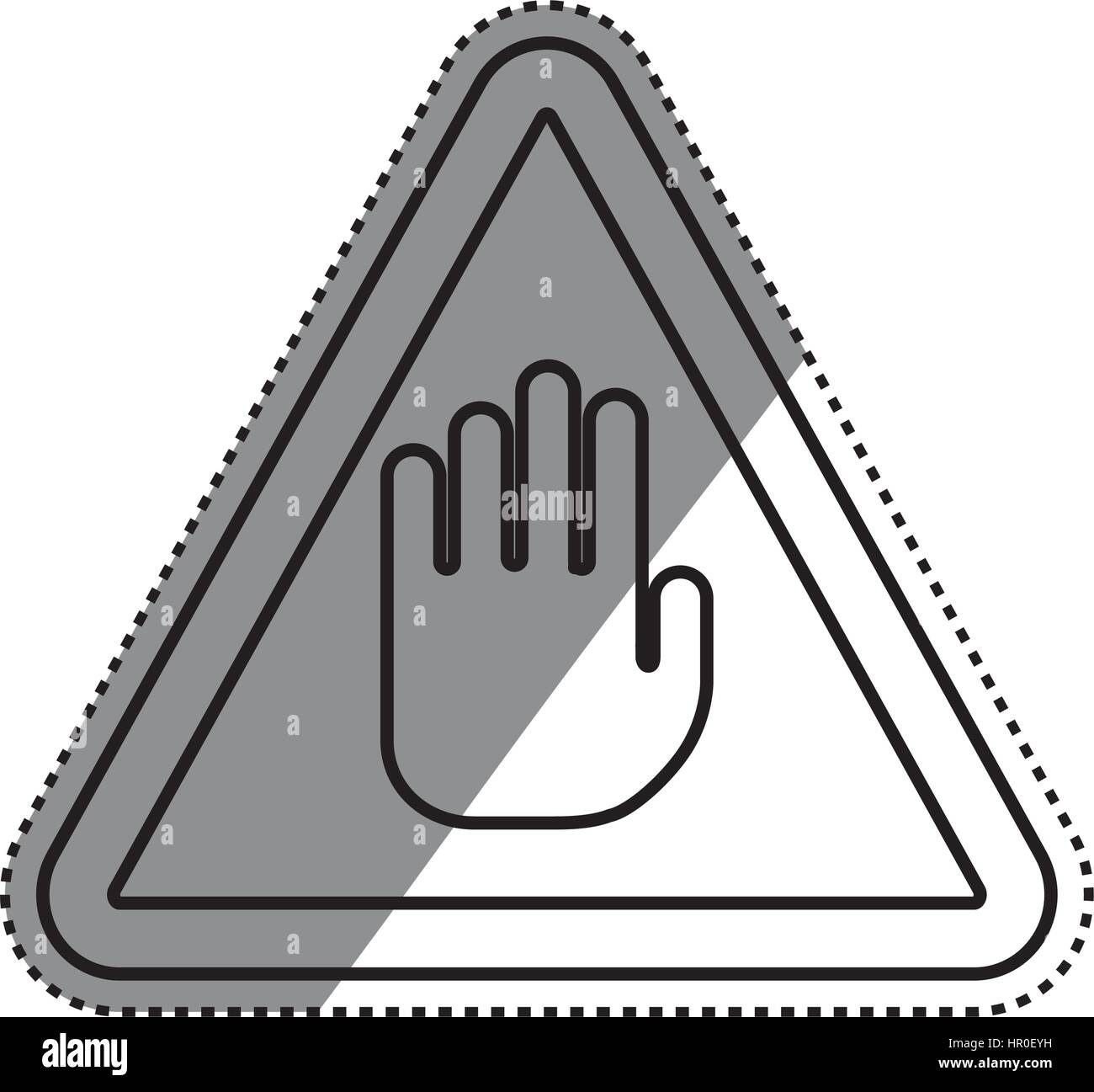 Hand stop sign Stock Vector Image & Art - Alamy