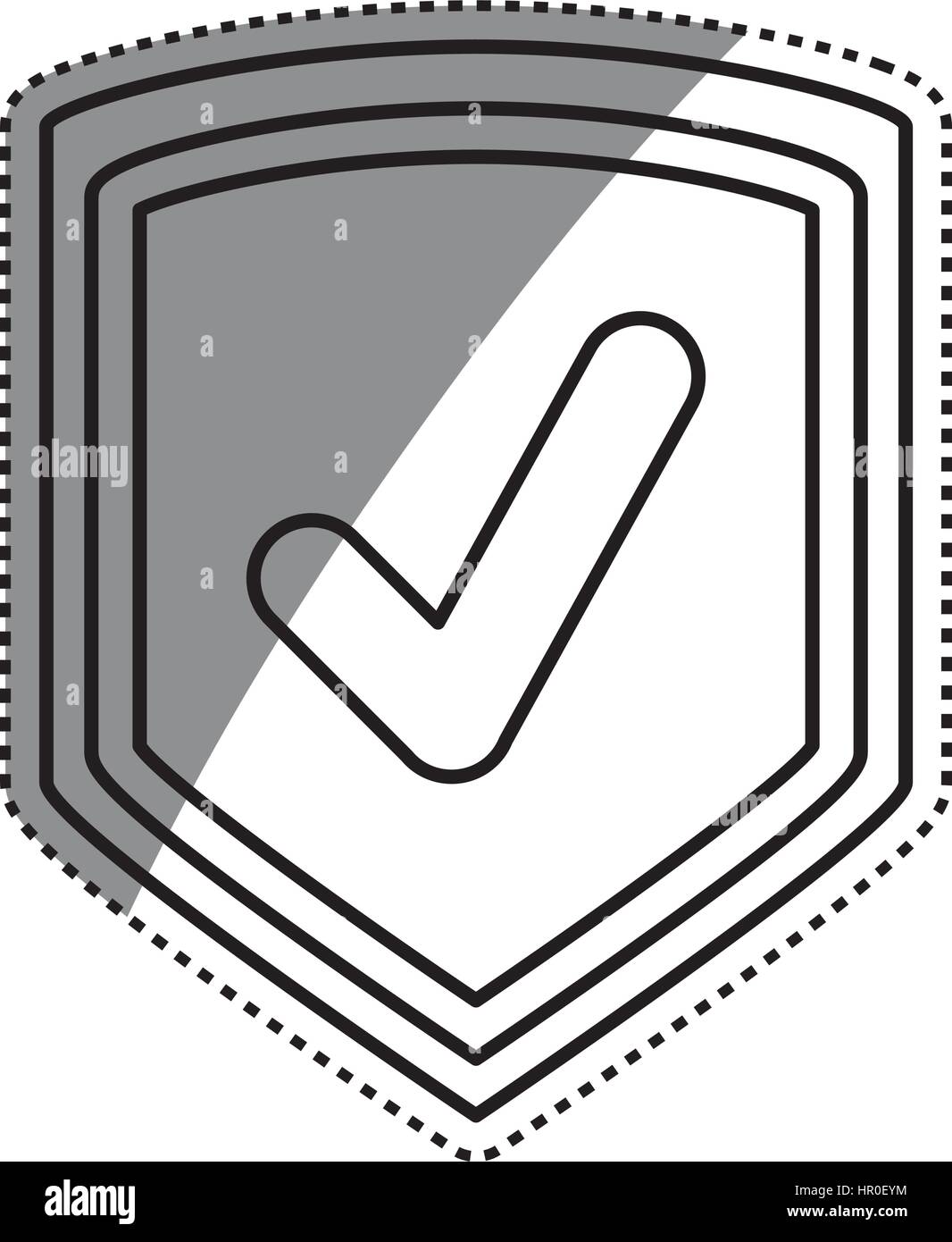 Shield security symbol Stock Vector Image & Art - Alamy