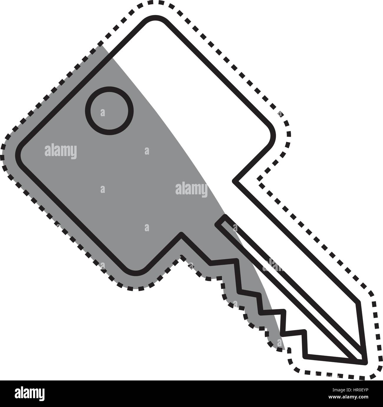 Isolated door key Stock Vector Image & Art - Alamy