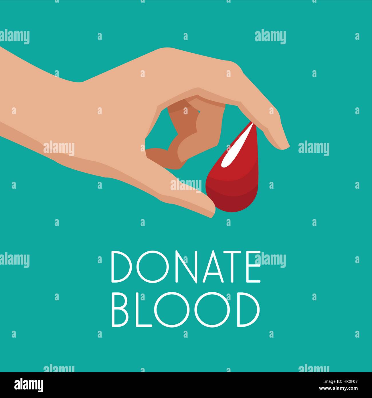 hand drop donate blood Stock Vector Image & Art - Alamy