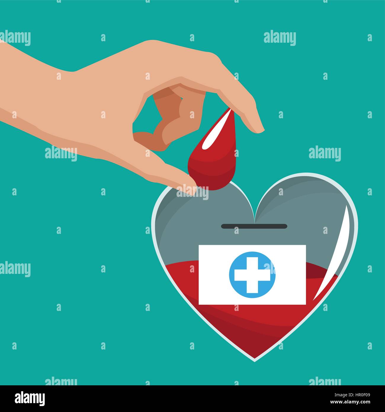 donate blood hand giving drop Stock Vector Image & Art - Alamy