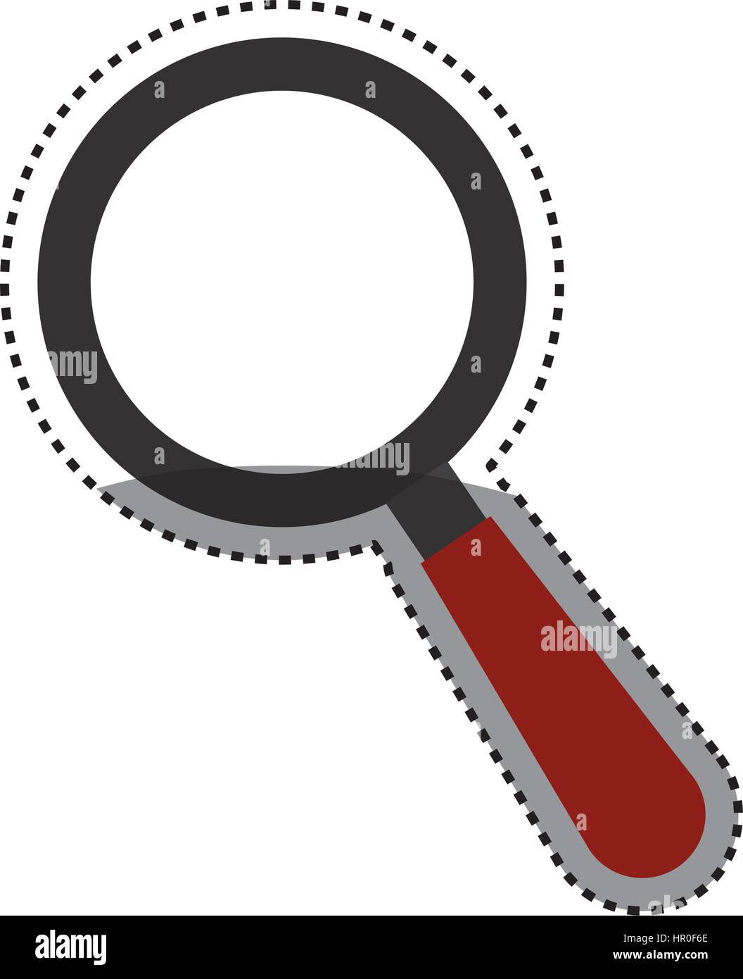 Magnifying glass lupe Stock Vector Image & Art - Alamy