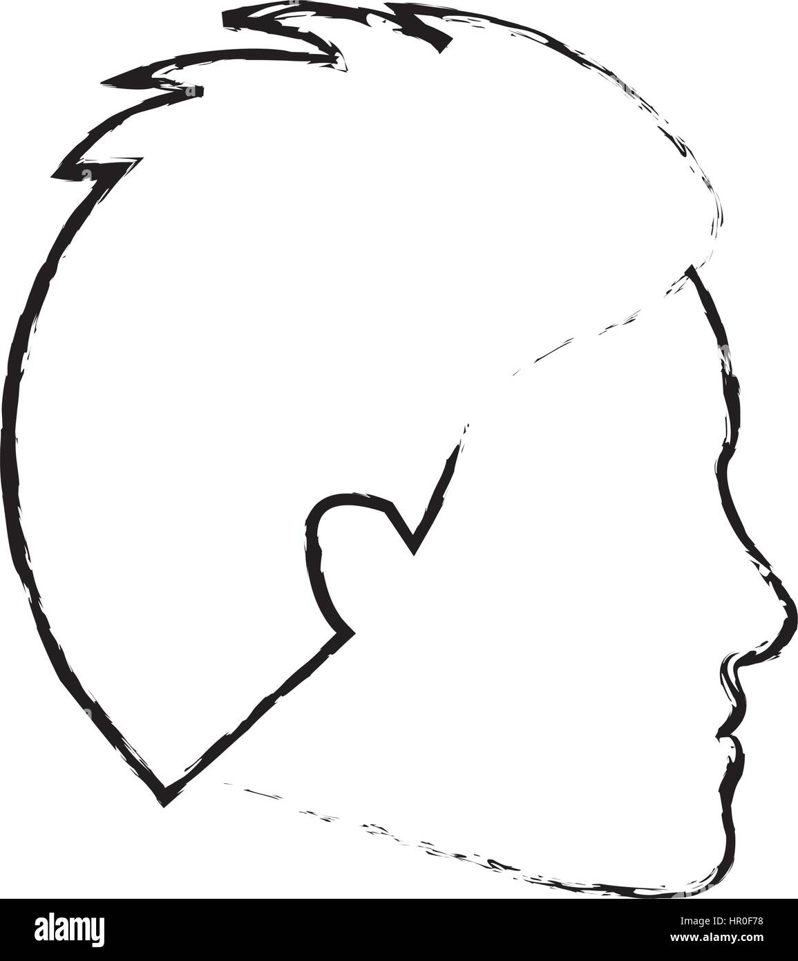 Man faceless head Stock Vector Image & Art - Alamy
