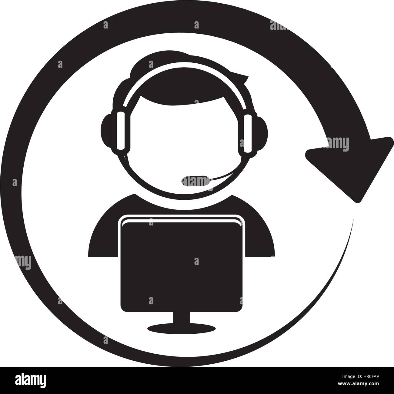 Call center operator Stock Vector Image & Art - Alamy