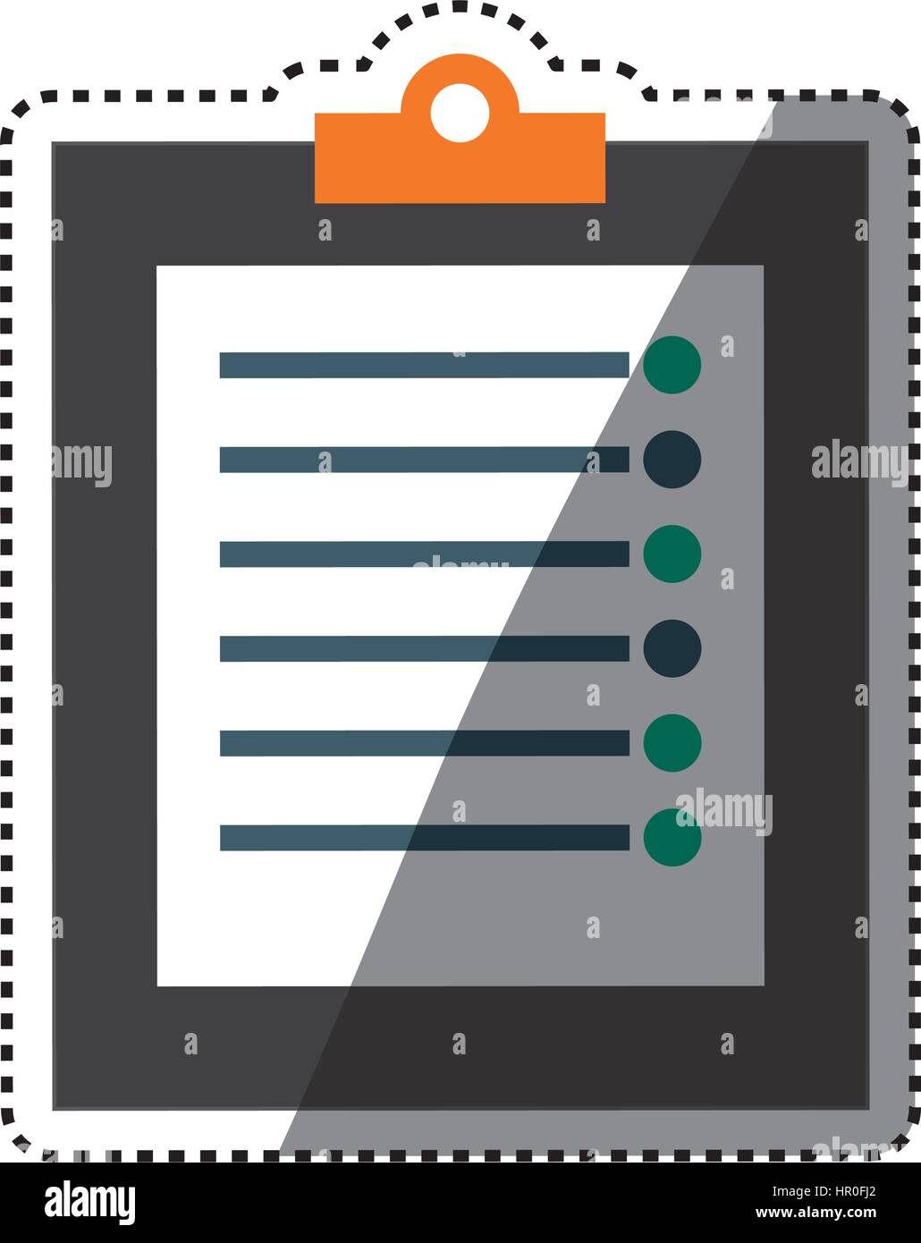 Checklist document sheet Stock Vector Image & Art - Alamy