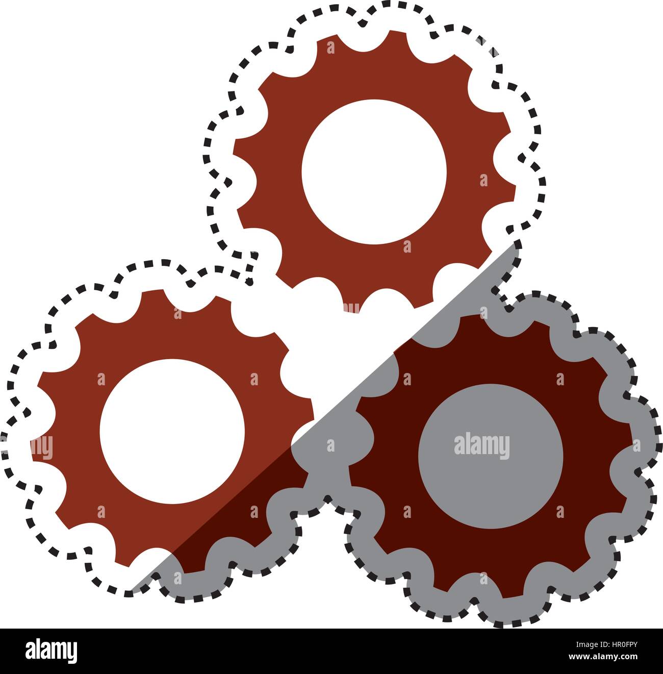 Gears machinery piece Stock Vector Image & Art - Alamy