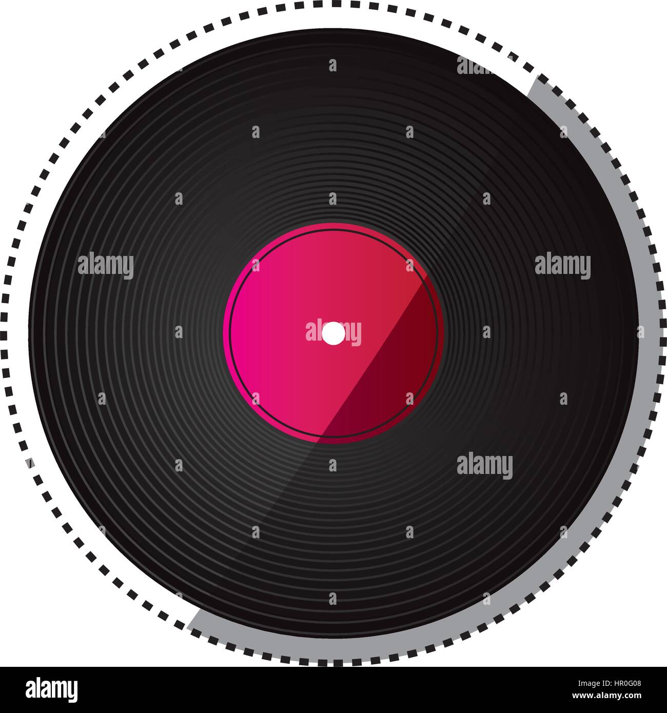 Vinyl music isolated Stock Vector Image & Art - Alamy