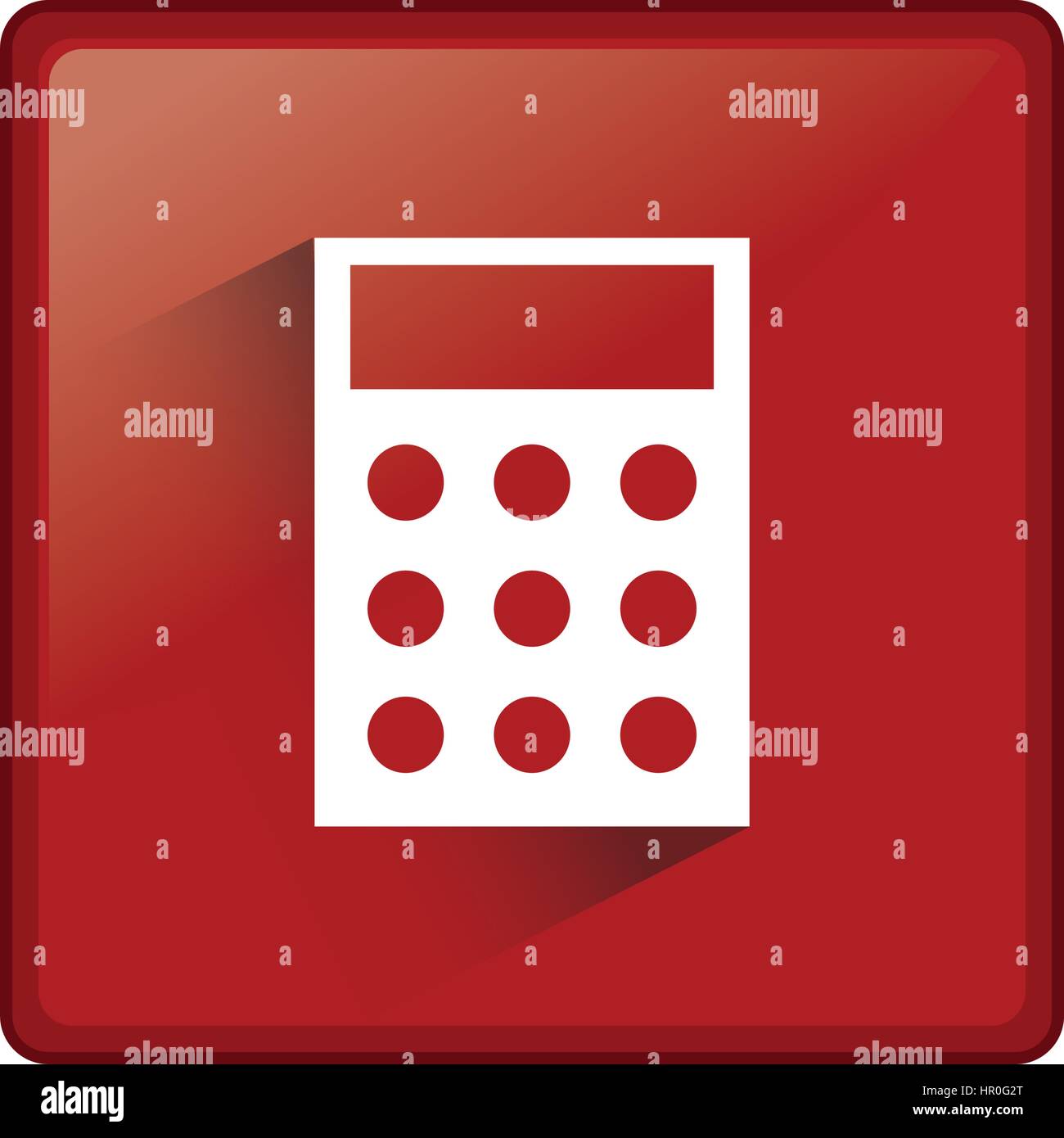 Mobile phone red square Stock Vector Images - Alamy