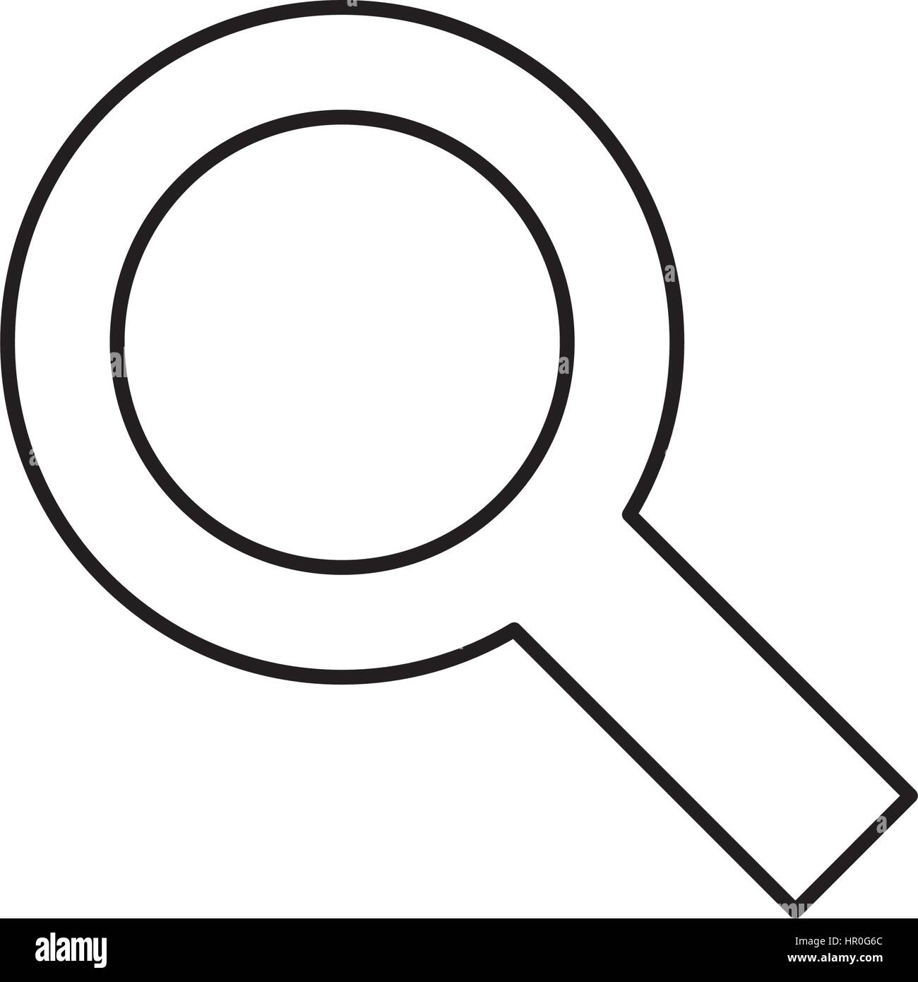 Magnifying glass lupe Stock Vector Image & Art - Alamy