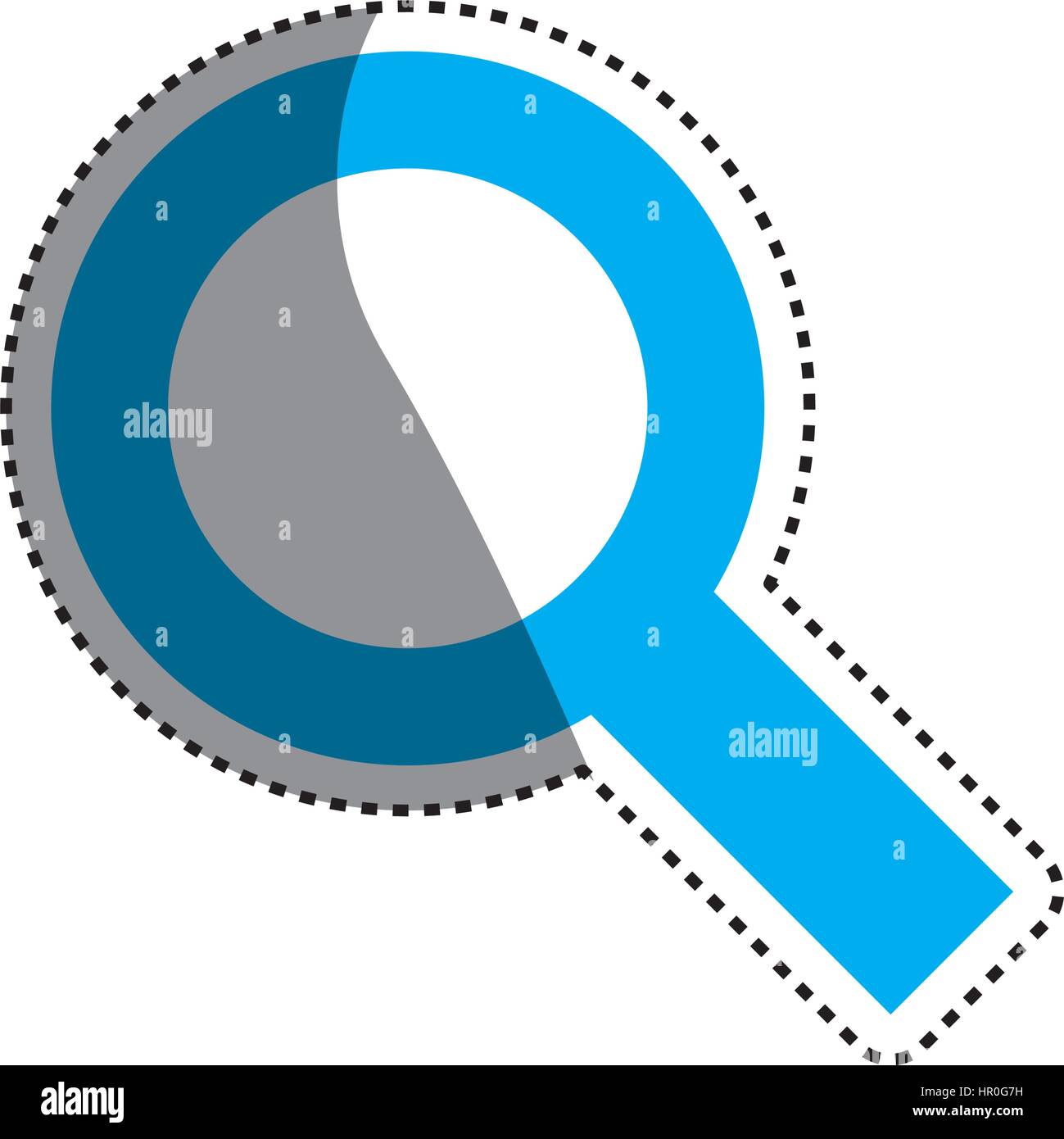 Magnifying glass lupe Stock Vector Image & Art - Alamy