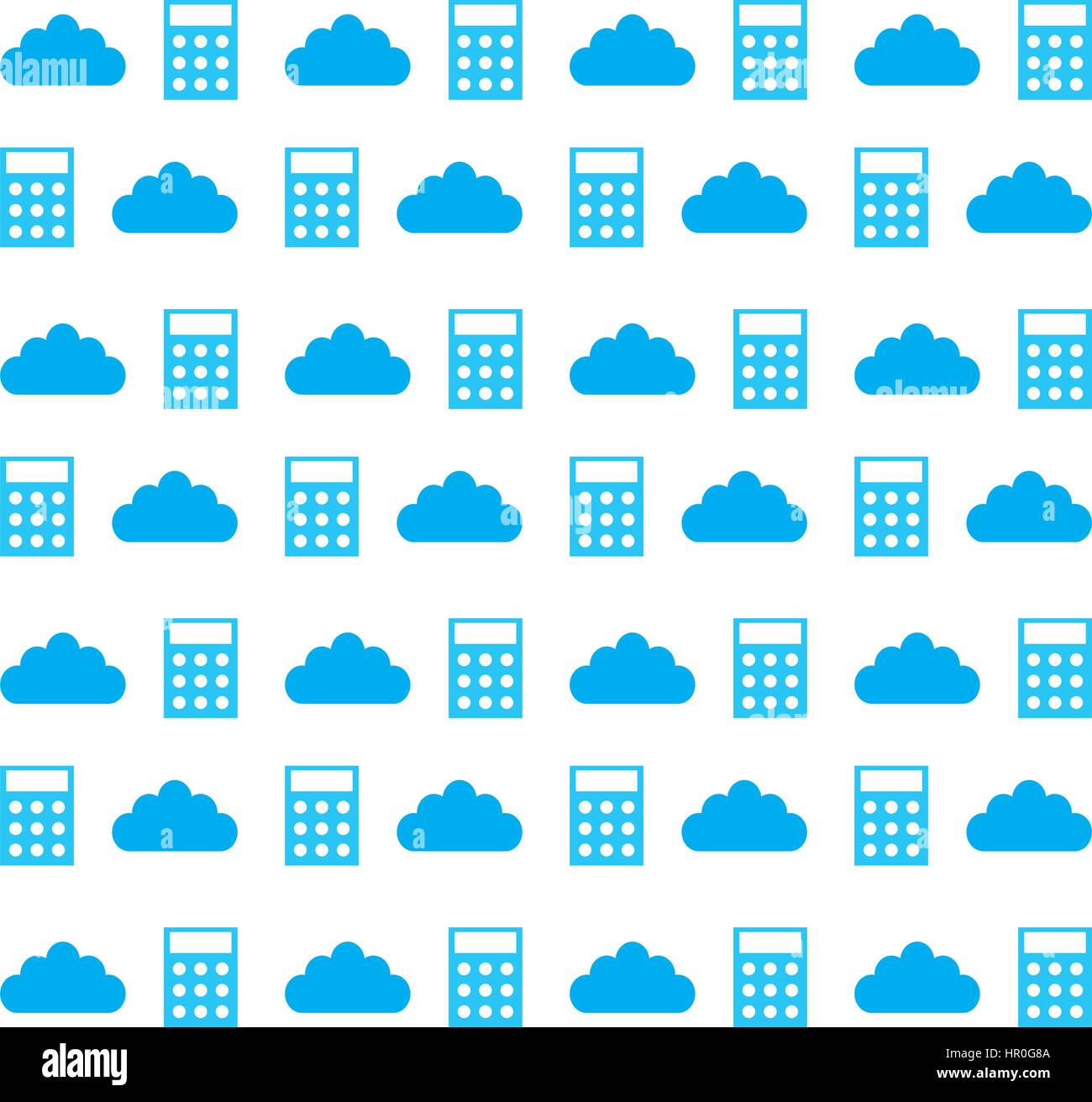 Calculator and cloud Stock Vector Image & Art - Alamy