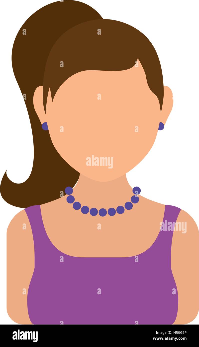 Young woman profile Stock Vector Image & Art - Alamy