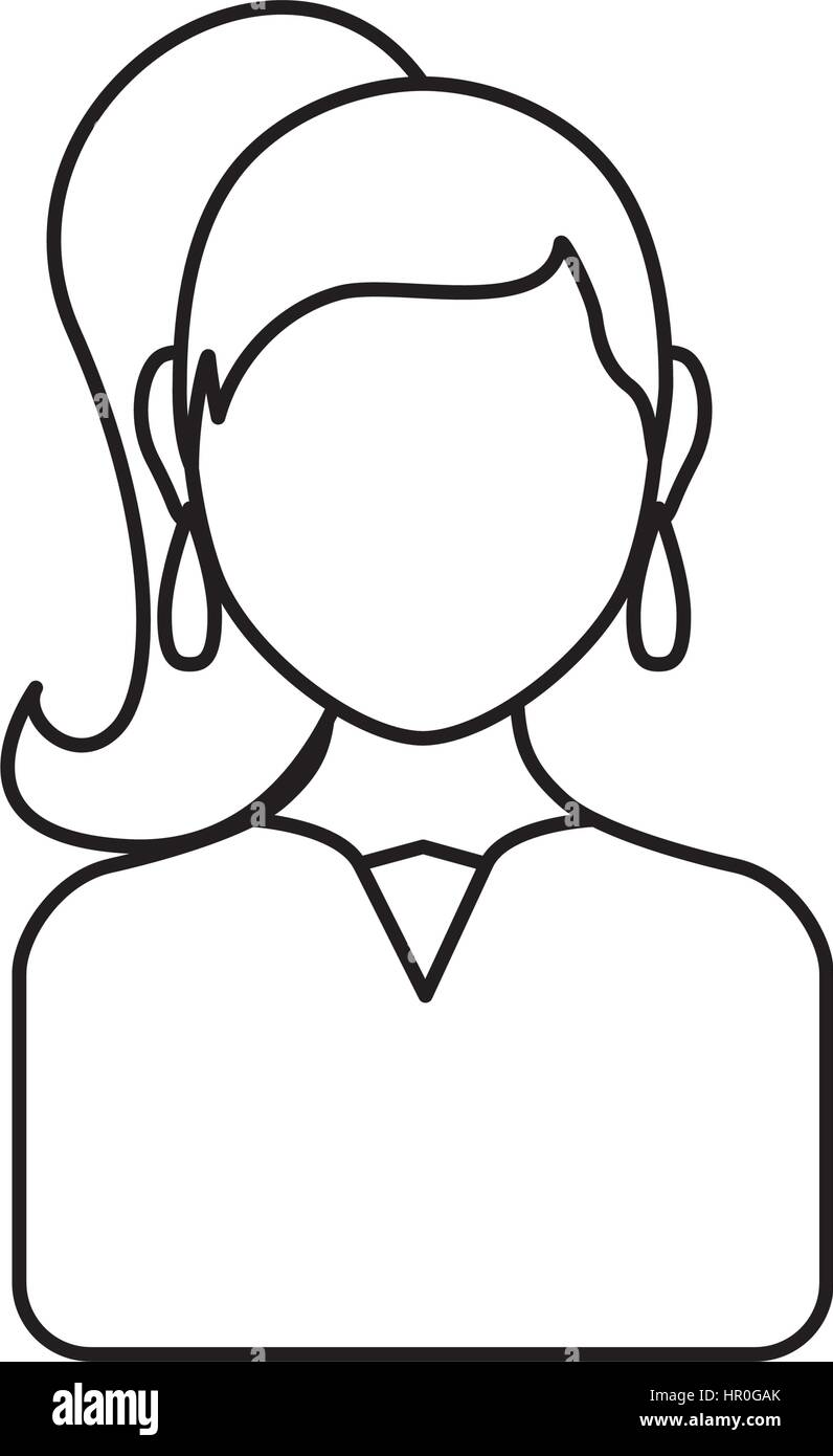 Young woman profile Stock Vector Image & Art - Alamy