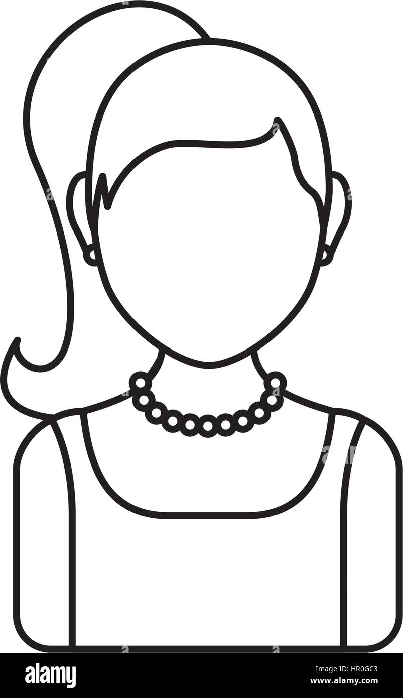 Young woman profile Stock Vector Image & Art - Alamy