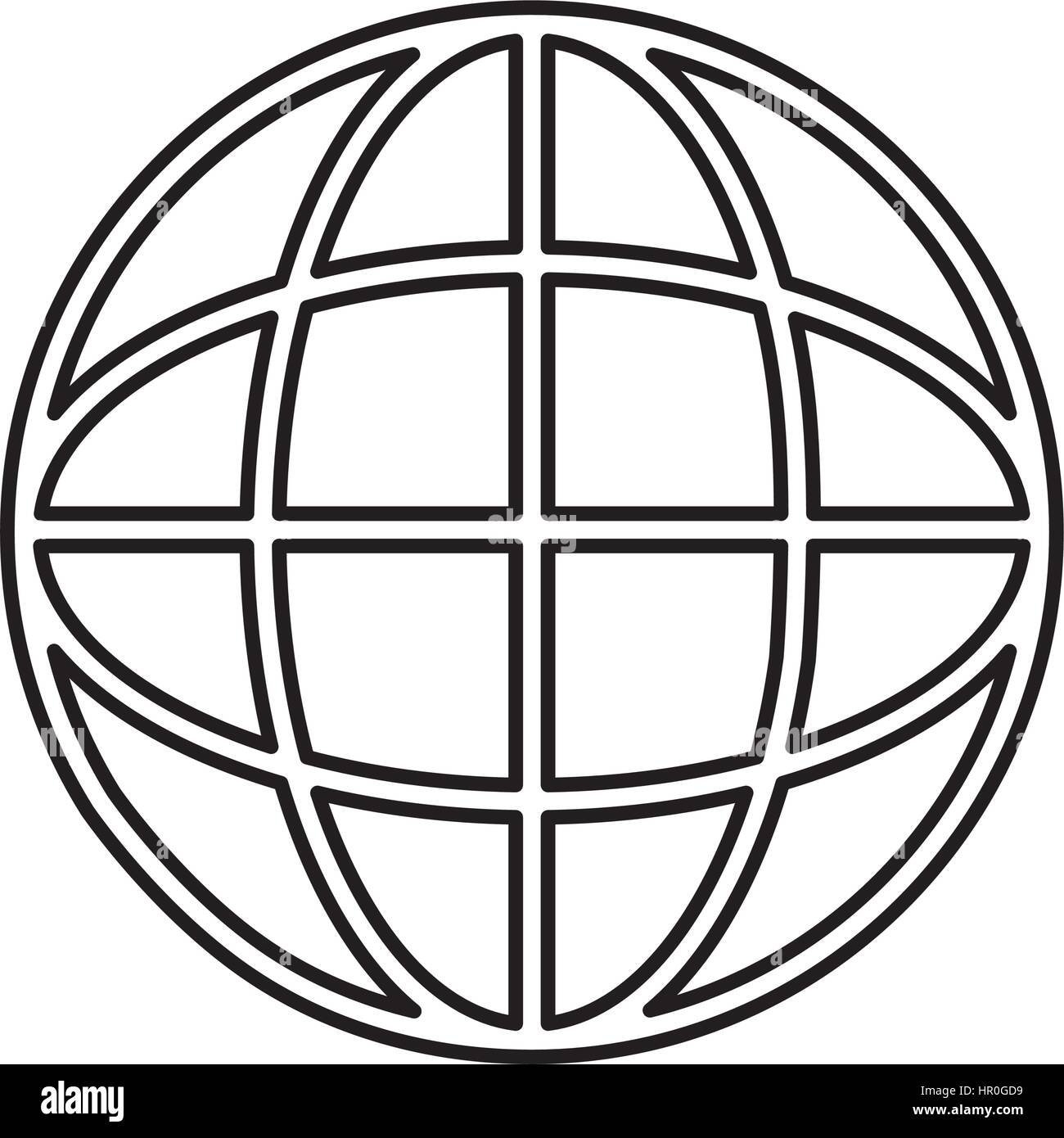 Global sphere symbol Stock Vector Image & Art - Alamy