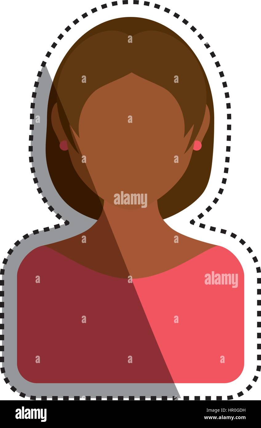 Young woman profile Stock Vector Image & Art - Alamy