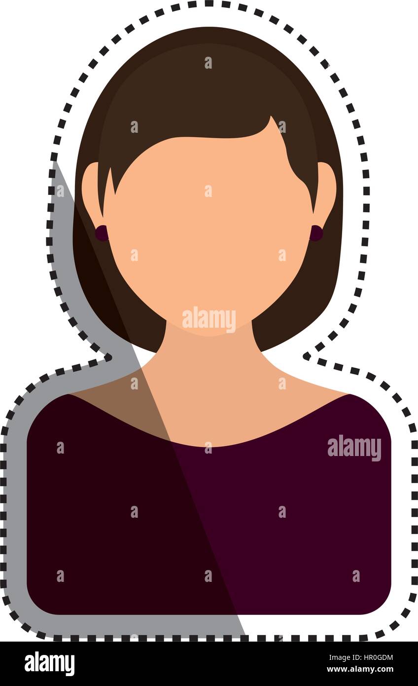Young woman profile Stock Vector Image & Art - Alamy