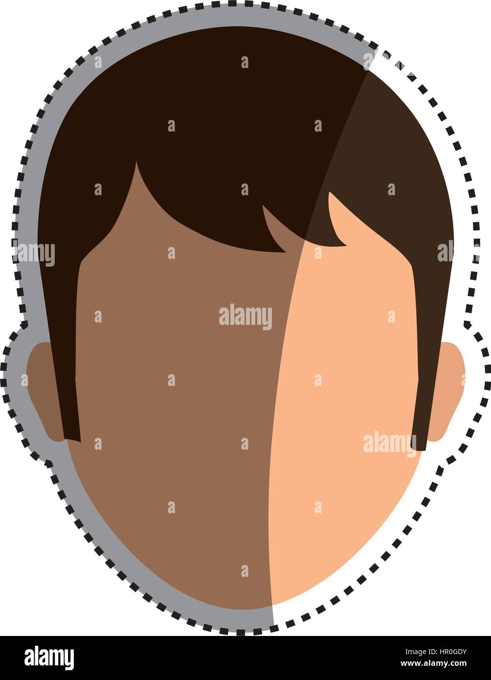 Man faceless head Stock Vector Image & Art - Alamy