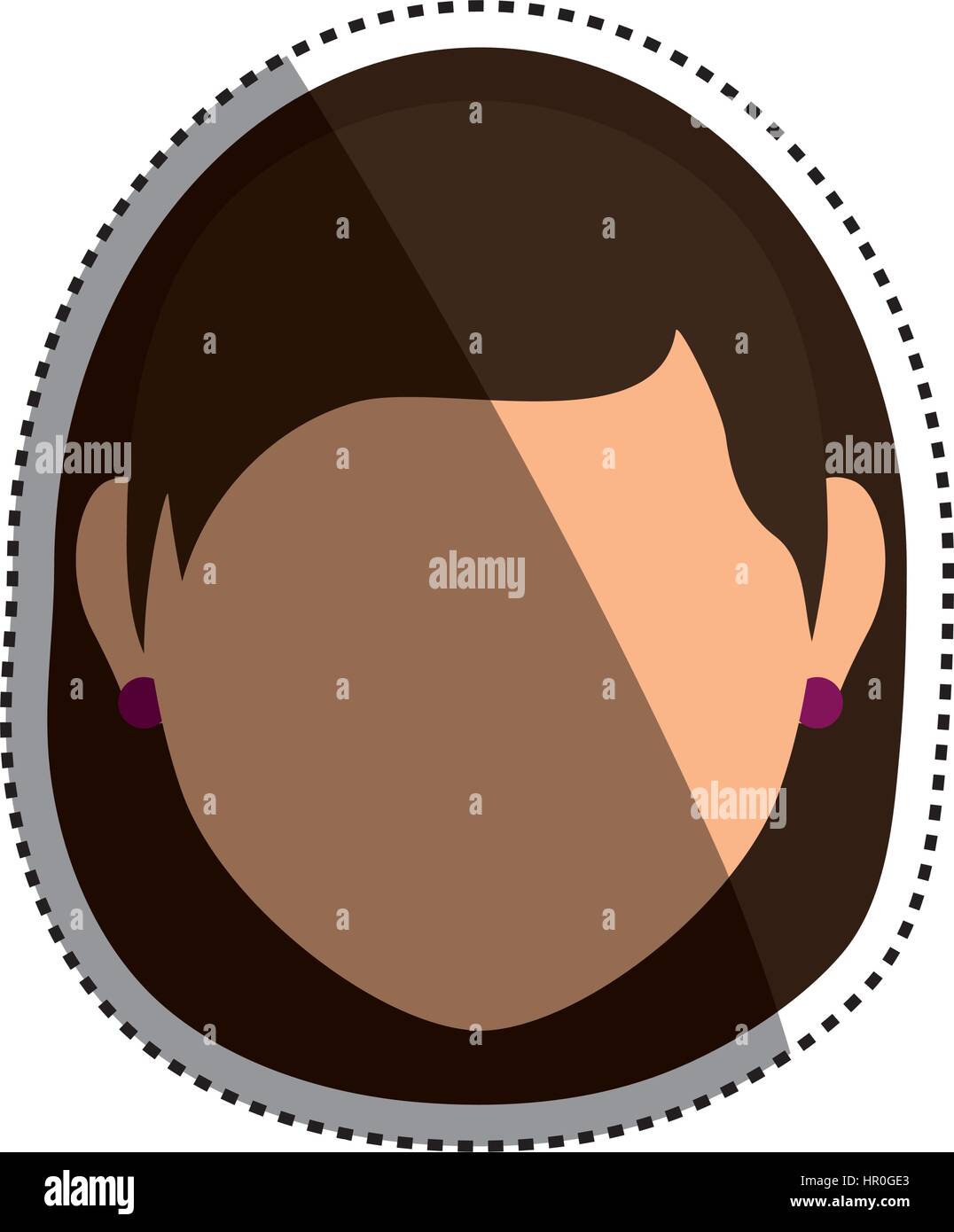 Woman faceless head Stock Vector Image & Art - Alamy