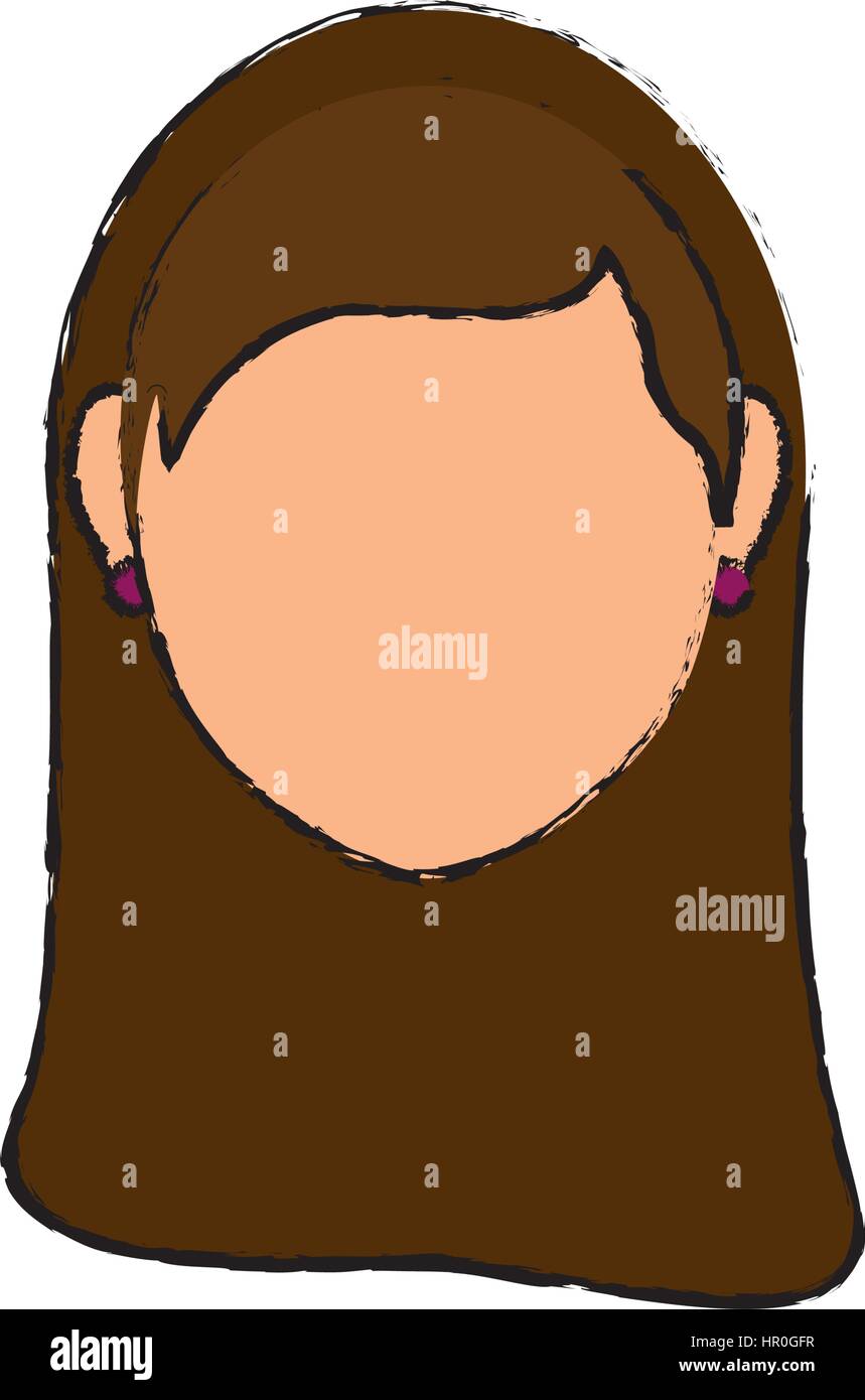 Woman faceless head Stock Vector Image & Art - Alamy