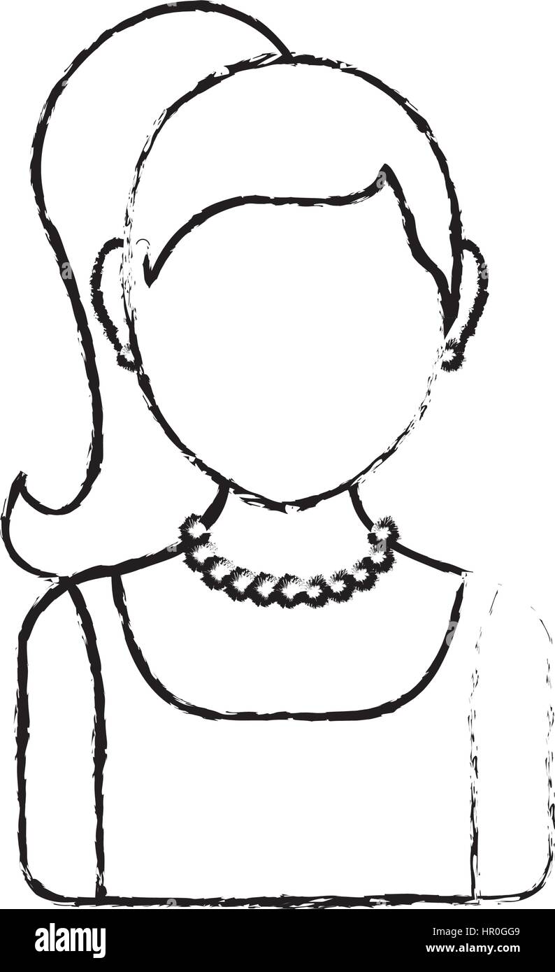 Young woman profile Stock Vector Image & Art - Alamy