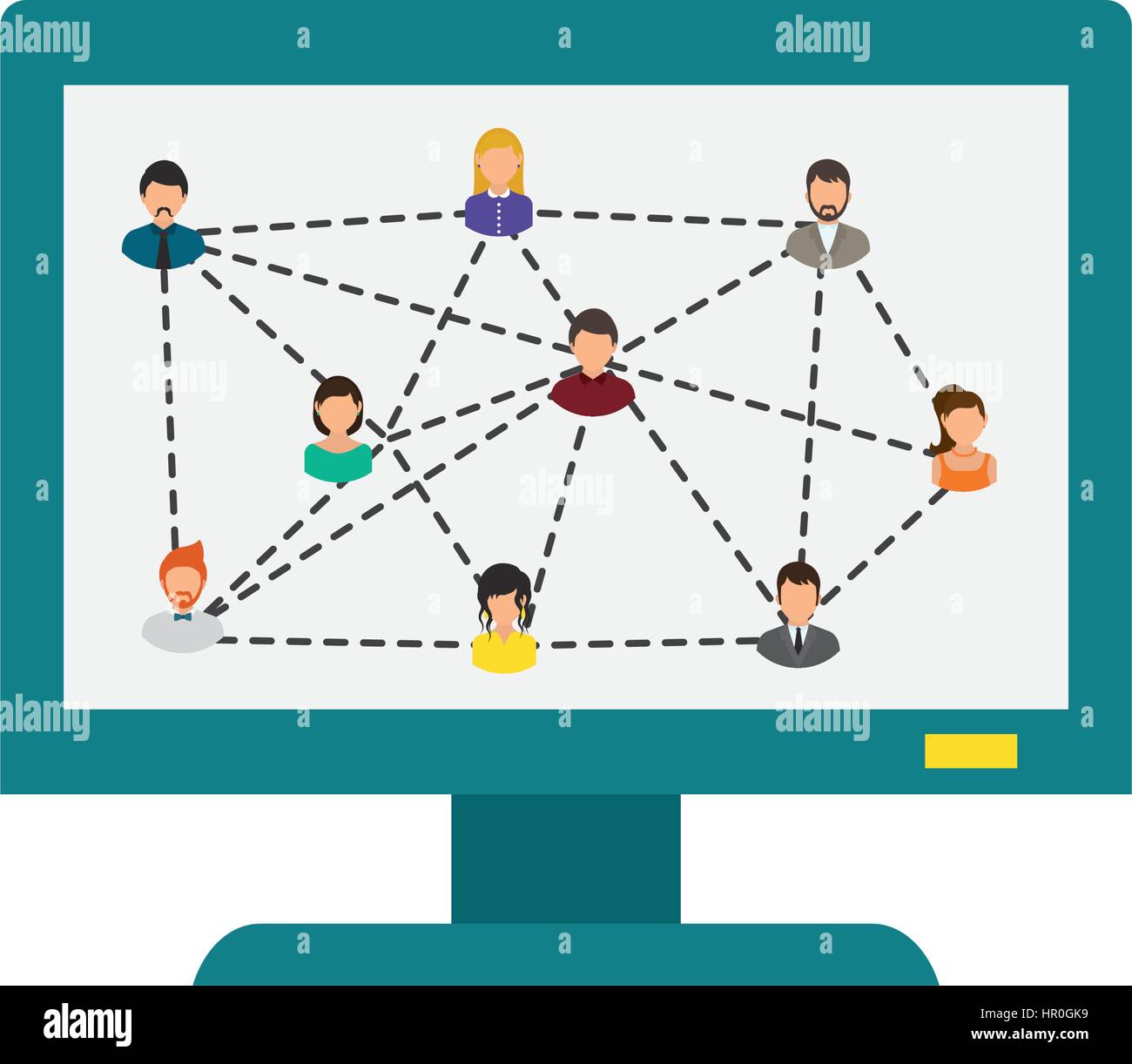 Networking concept diagram connectivity Stock Vector Images - Alamy