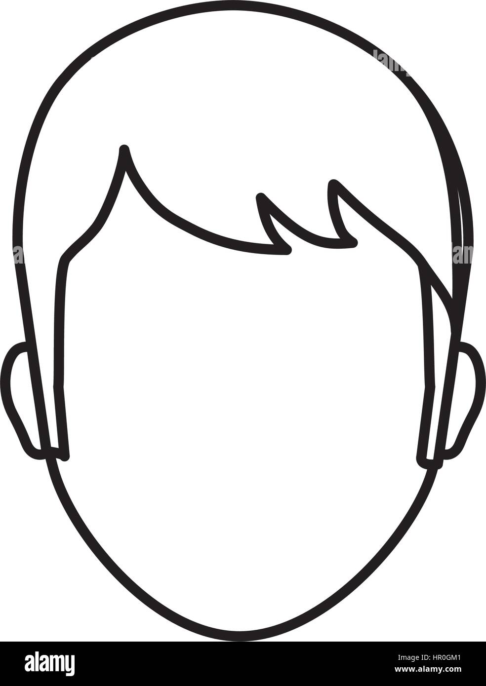 Man faceless head Stock Vector Image & Art - Alamy