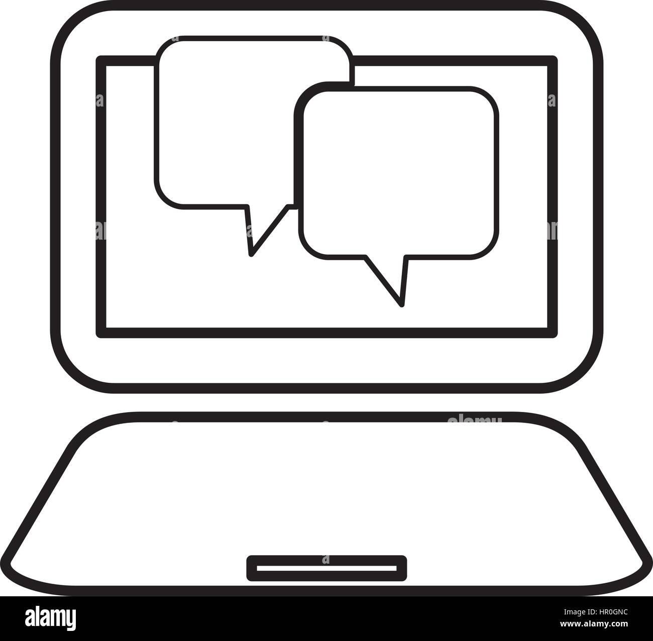 Laptop computer technology Stock Vector Image & Art - Alamy