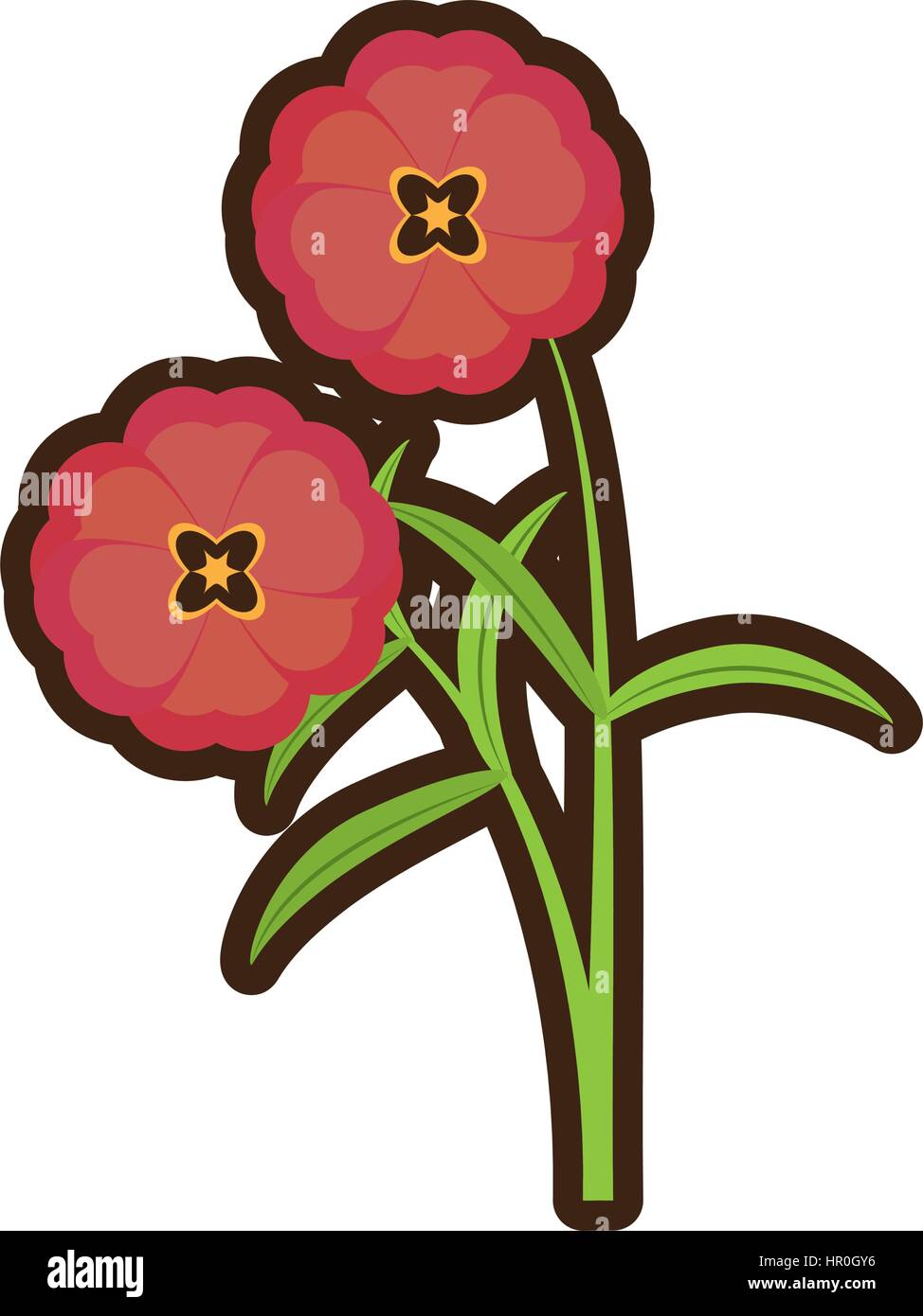 cartoon buttercup flower bloom spring Stock Vector Image & Art - Alamy