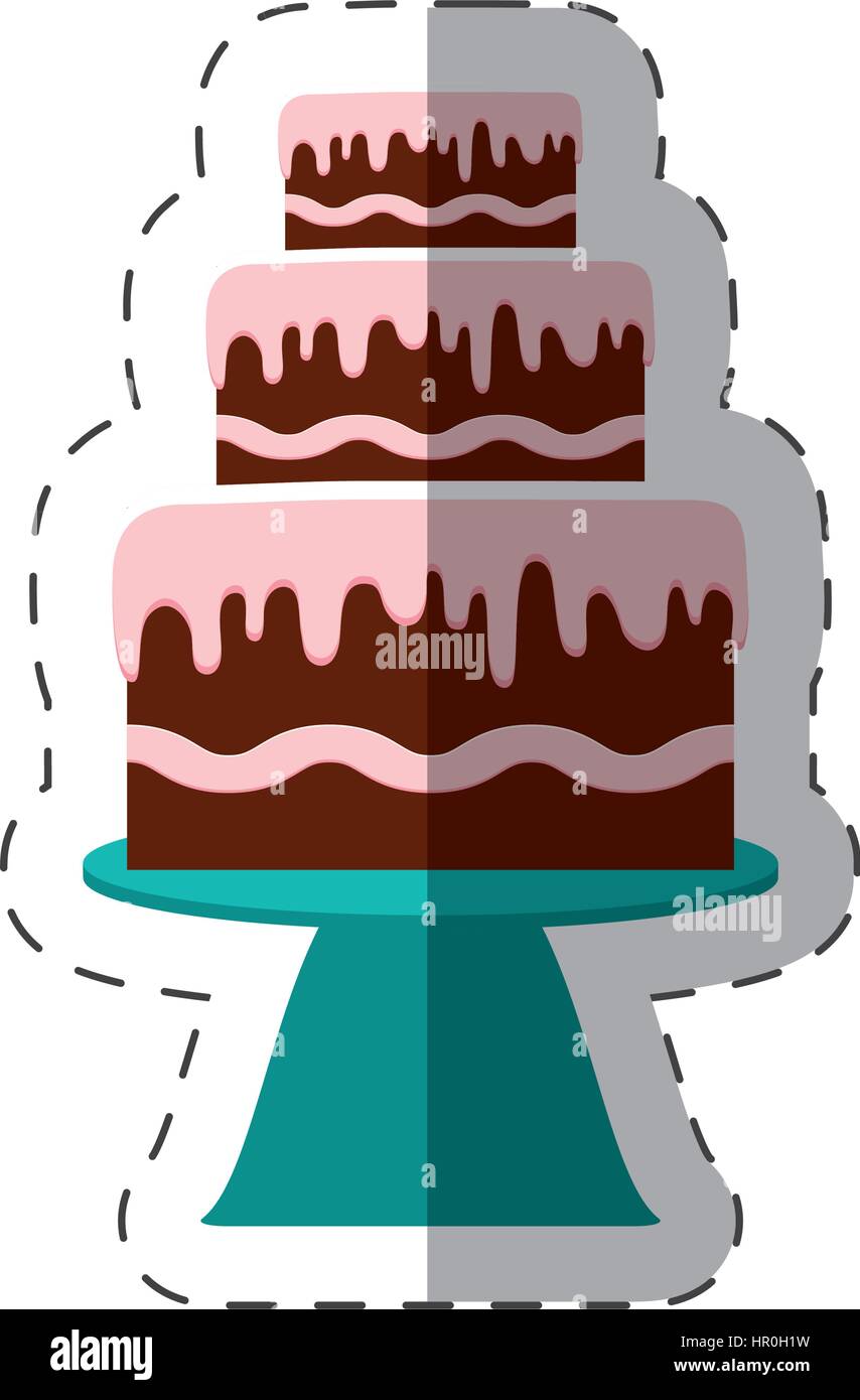 cake dessert bakery shadow Stock Vector Image & Art - Alamy