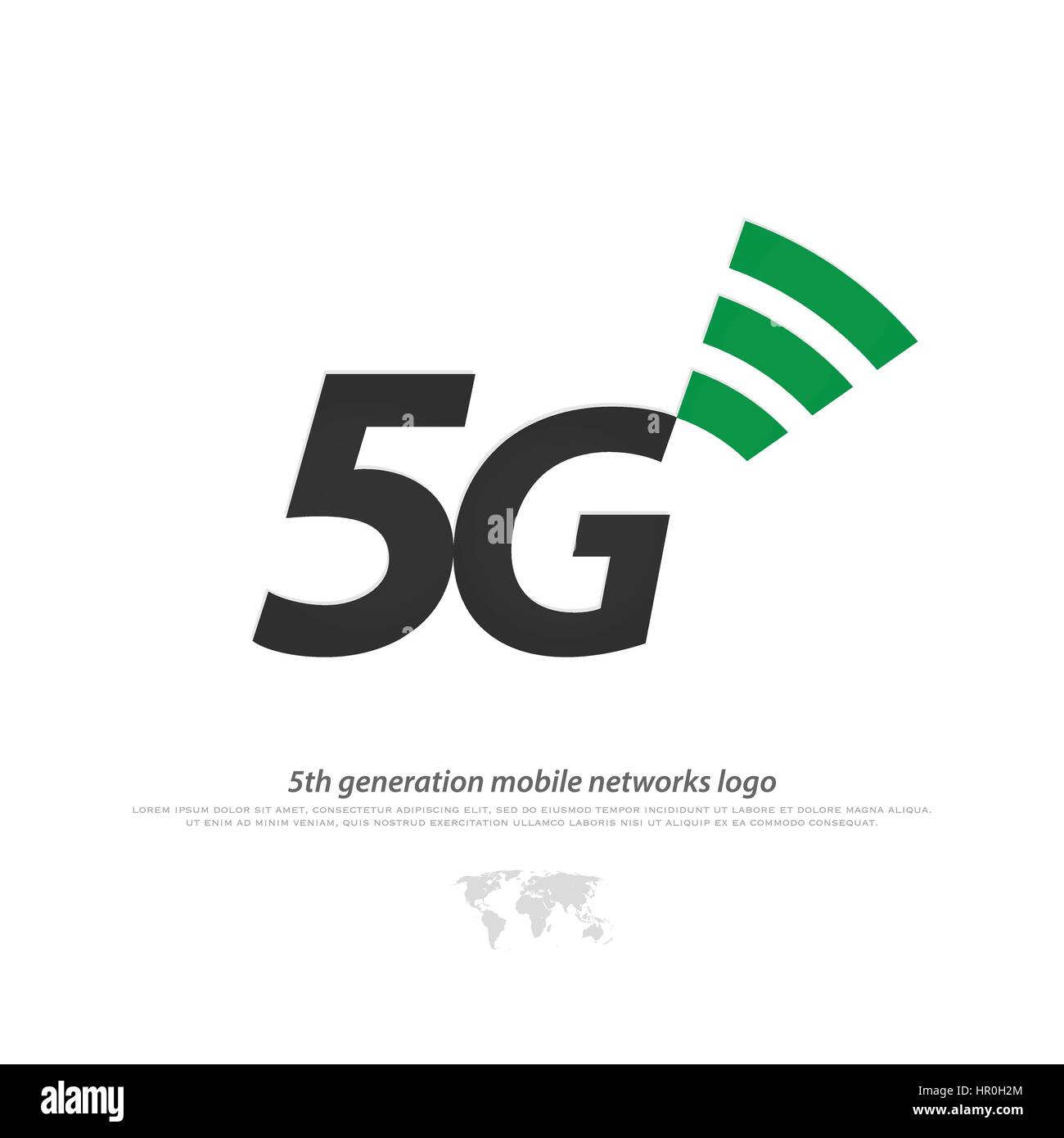 new 5th generation mobile network logotype. vector 5G icon isolated on white background. high ...