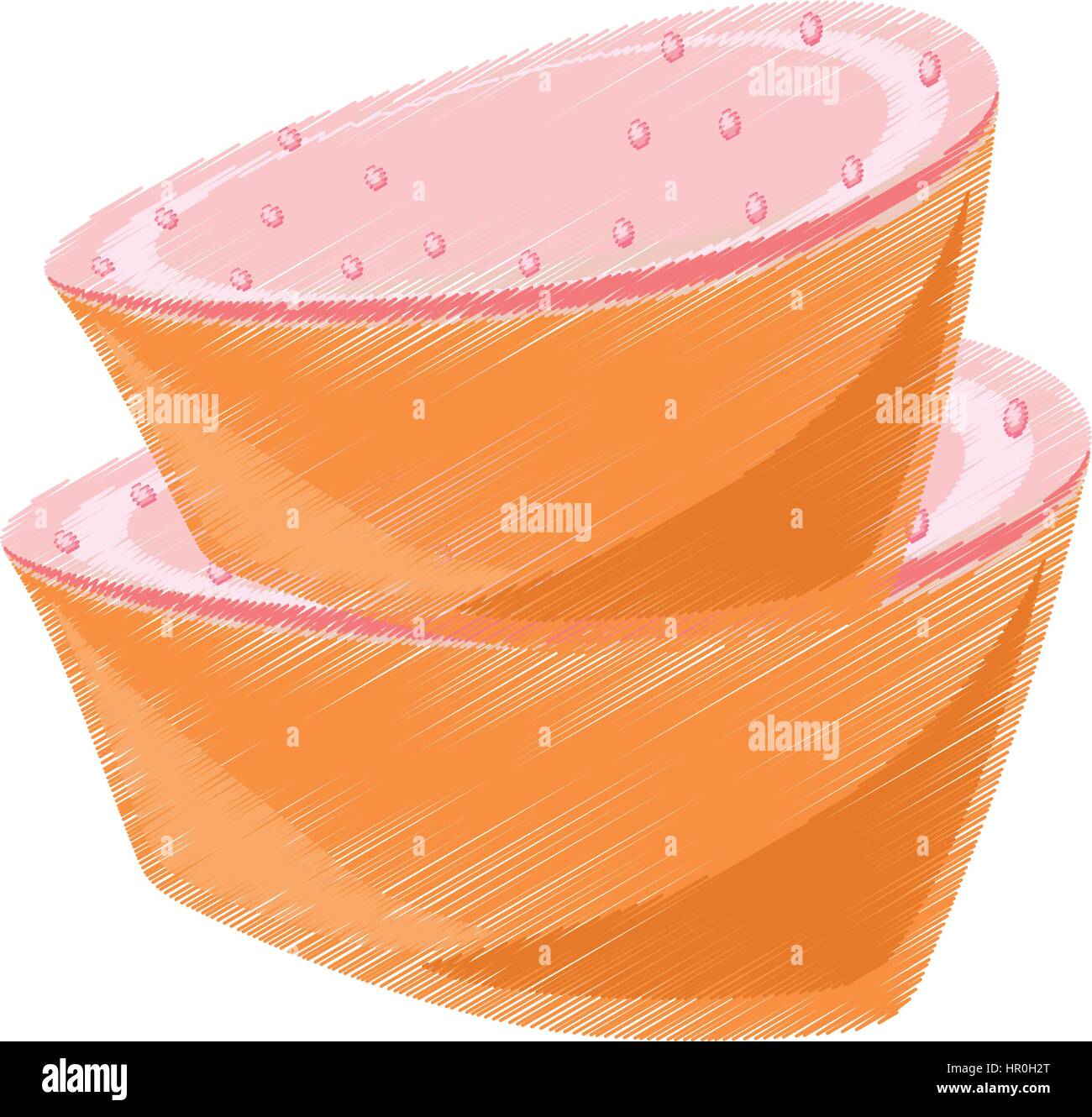 drawing sponge cake pastry sweet Stock Vector Image & Art - Alamy