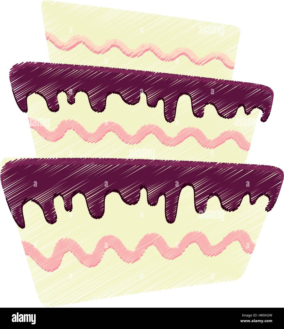 drawing cake pastry sweet Stock Vector Image & Art - Alamy