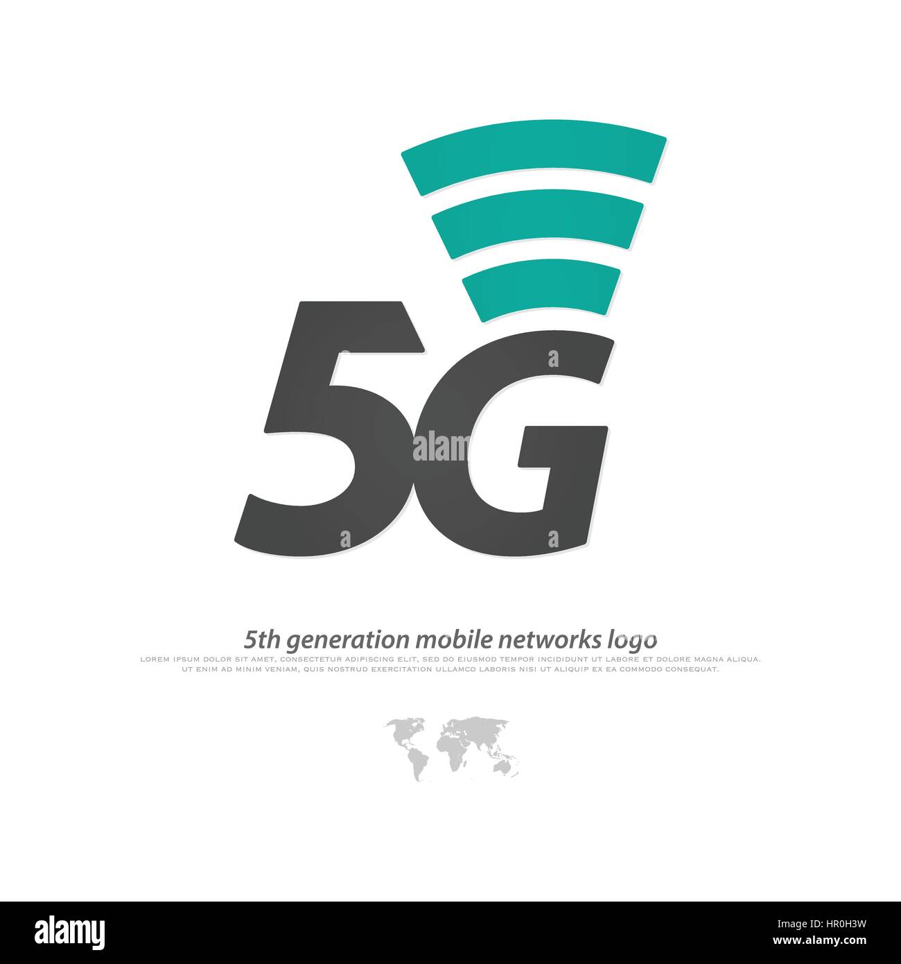 new 5th generation mobile network logotype. vector 5G icon. high speed connection wireless ...
