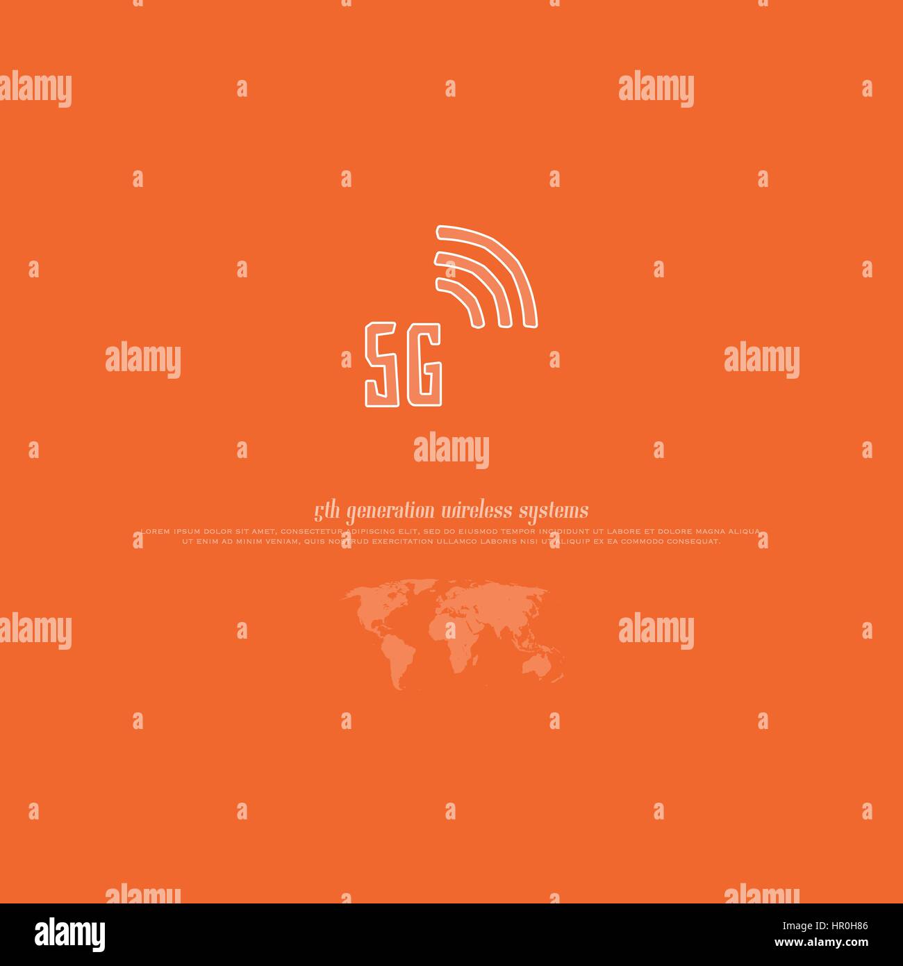 new 5th generation mobile network logotype. vector, cartoon style 5G ...