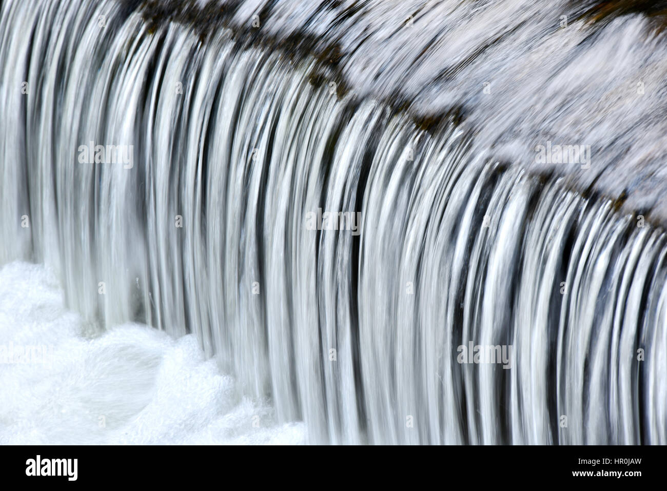 Small cascade photographed by the technique of long exposure Stock ...