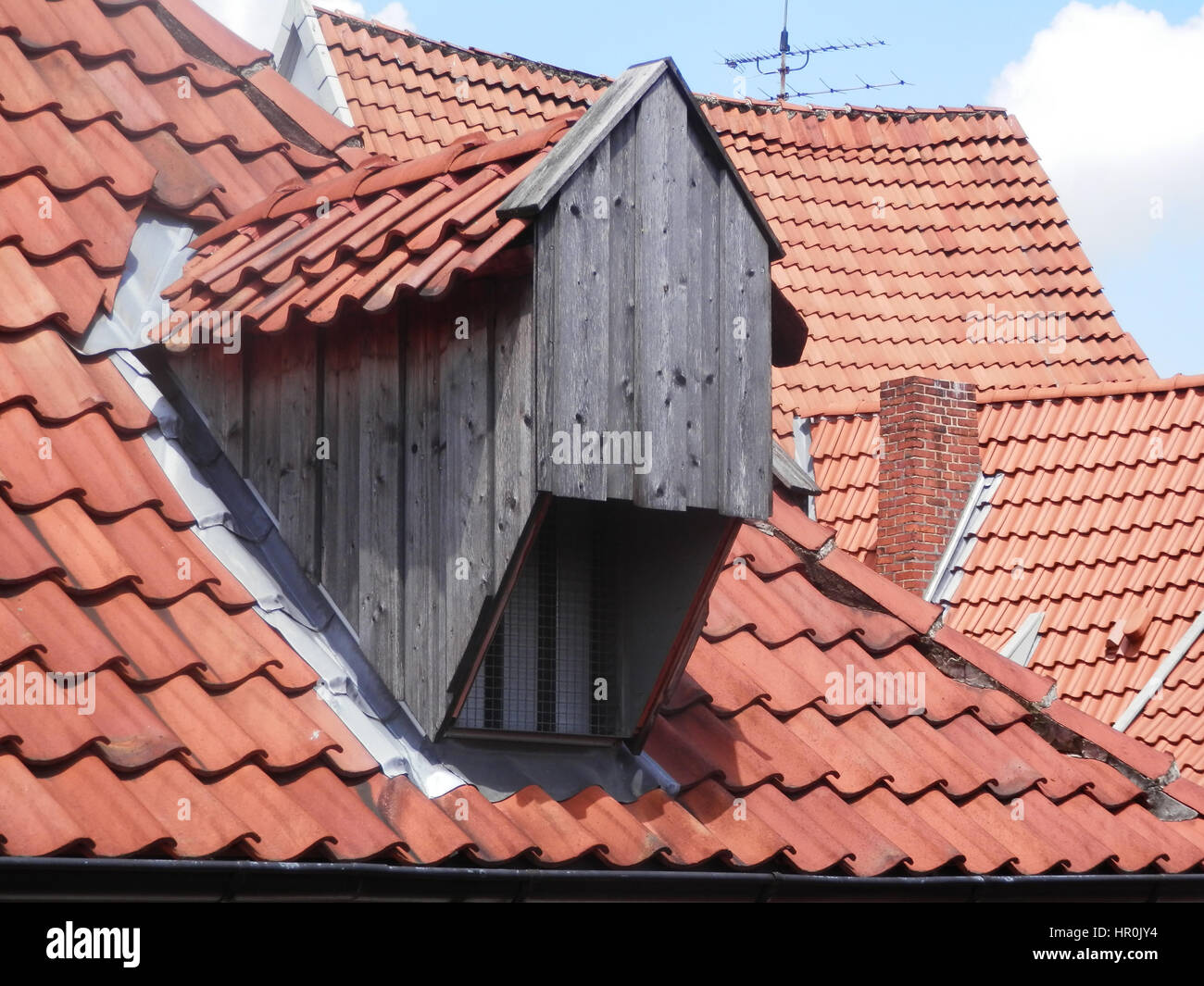 Red Tiled roofs on houses in Osnabruck, Germany Stock Photo - Alamy