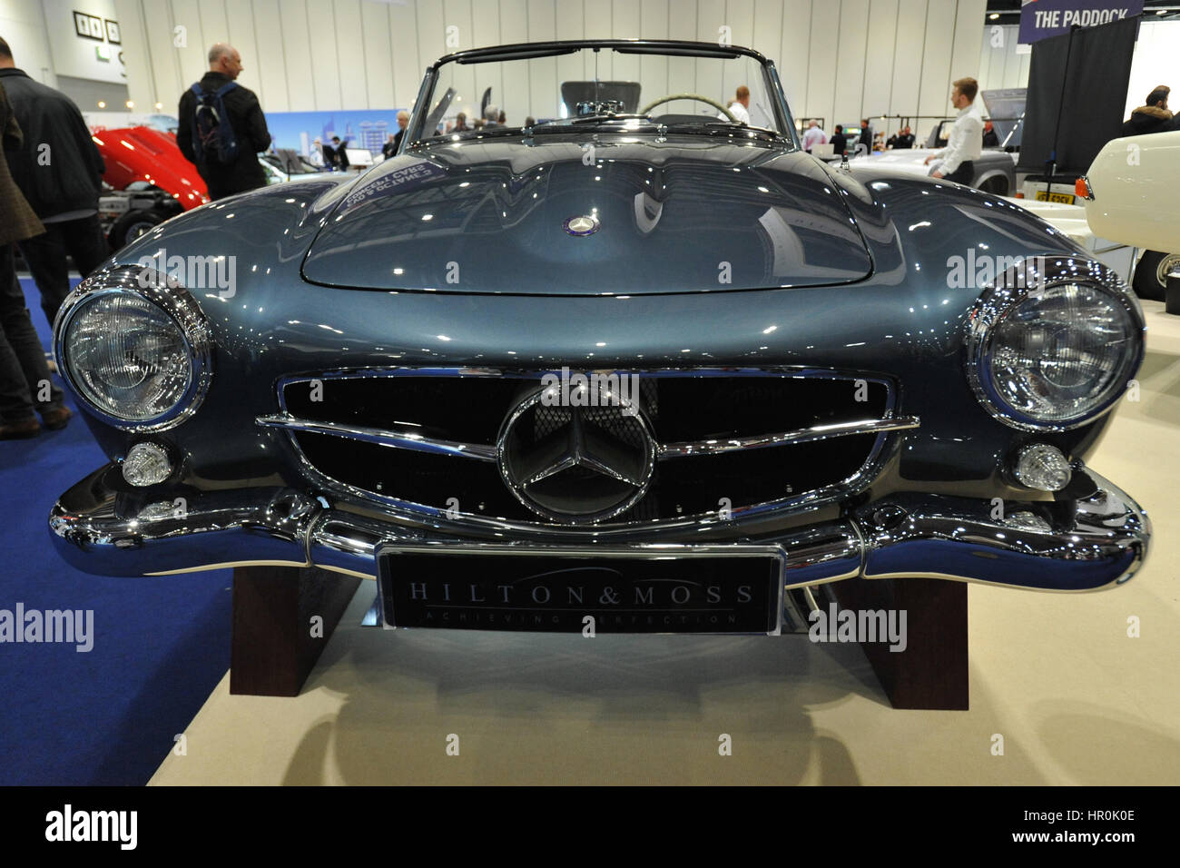 A 1962 Mercedes-Benz W121 190SL Roadster on display at the London ...