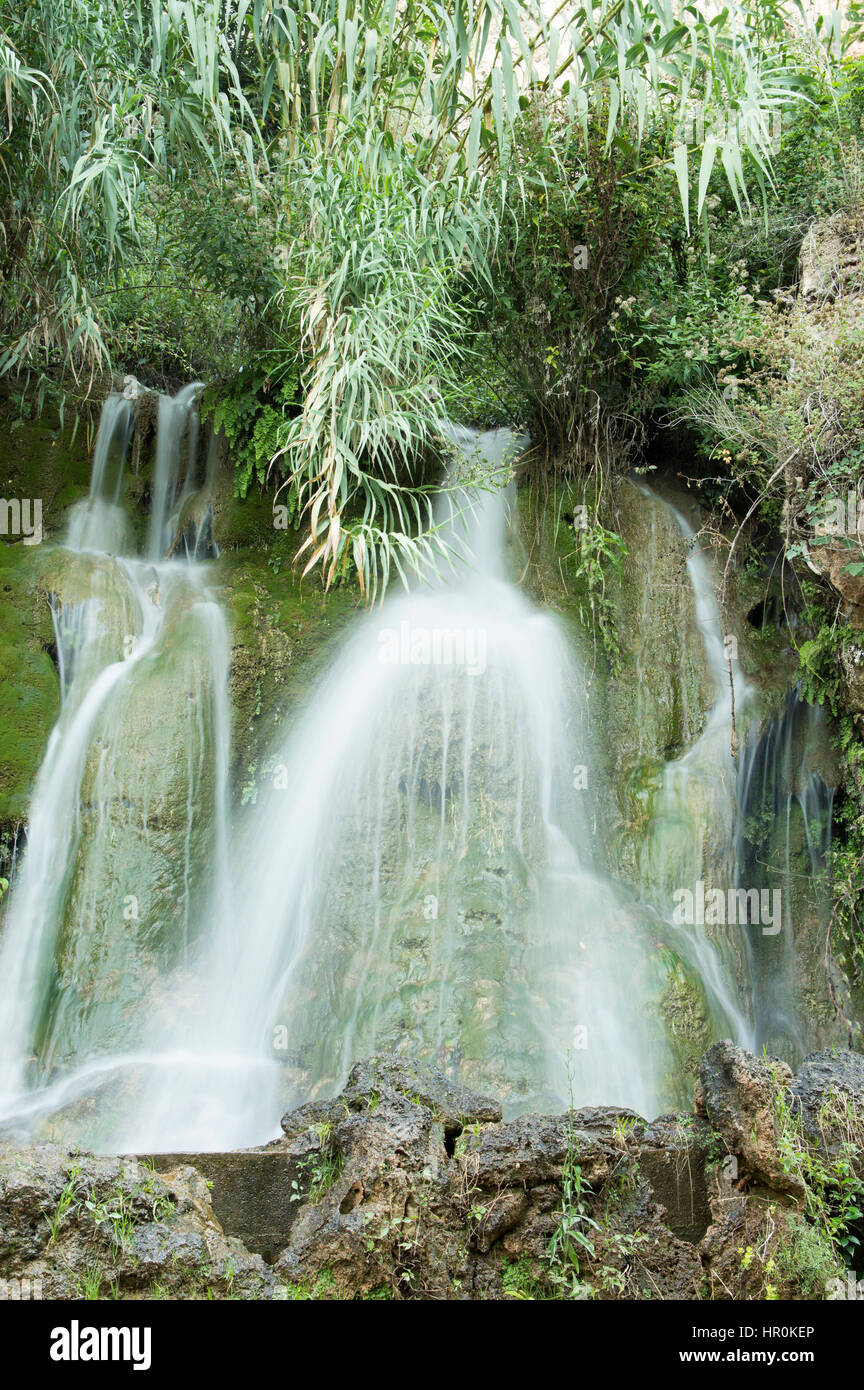 Waterfall in Navajas Stock Photo - Alamy