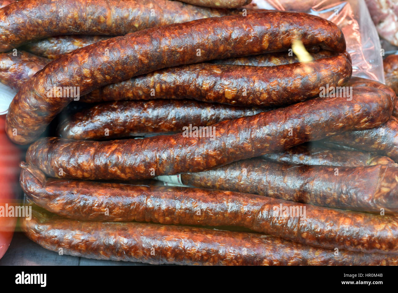 Traditional Hungarian sausage Stock Photo - Alamy