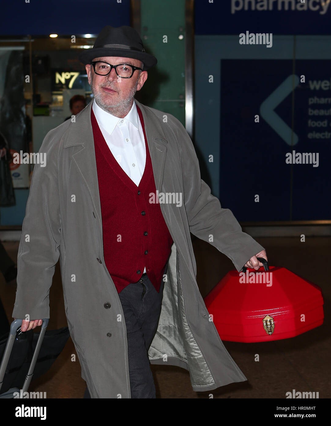 Connor McIntyre and Kym Marsh leaving Euston station after the National ...