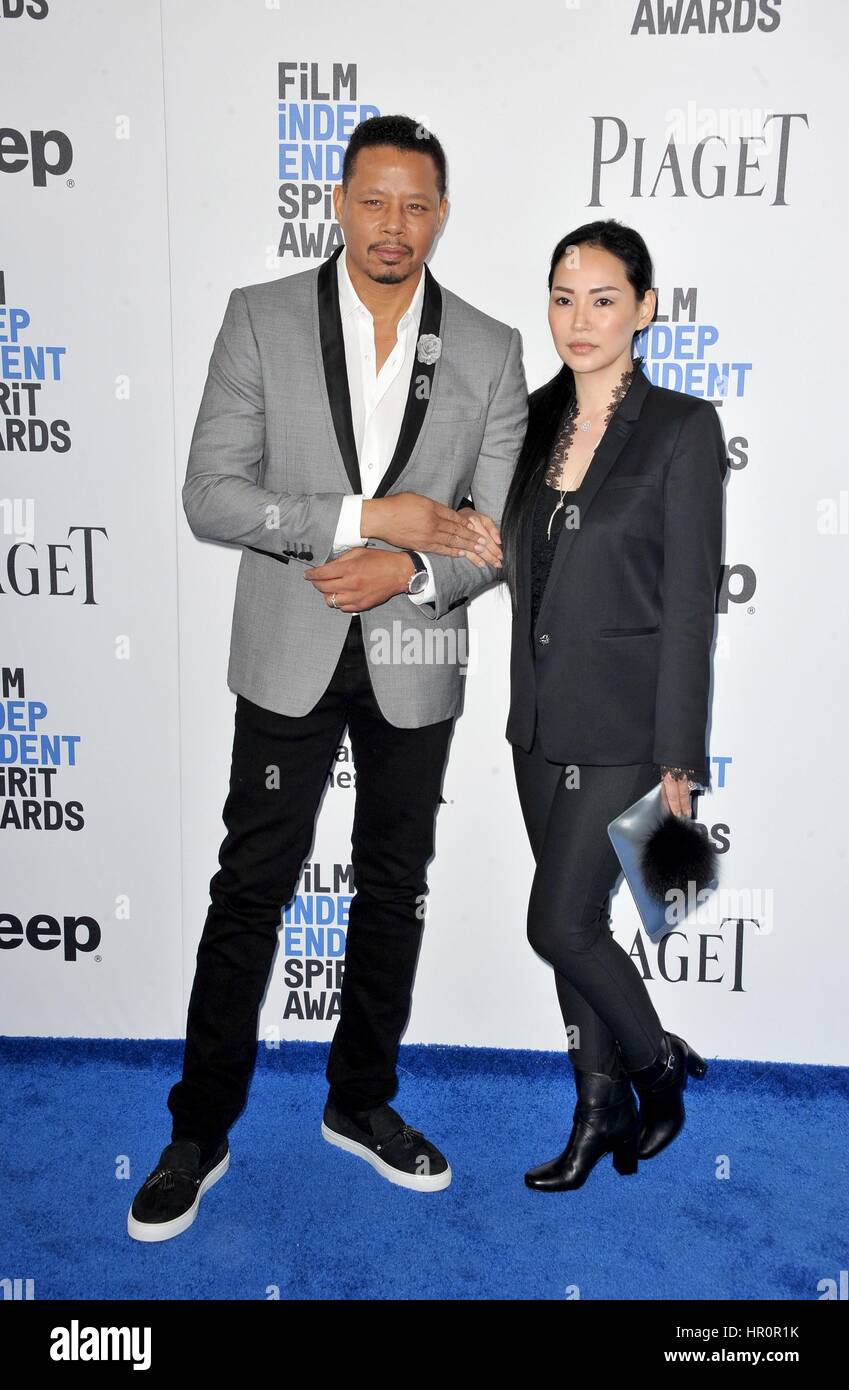 Santa Monica, CA. 25th Feb, 2017. Terrence Howard, Miranda Pak at ...