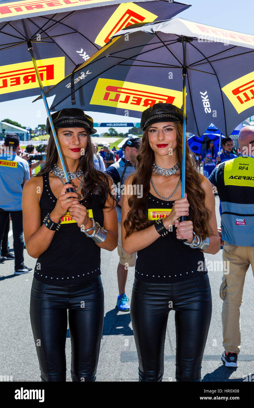 Australia grid girls hi-res stock photography and images - Alamy
