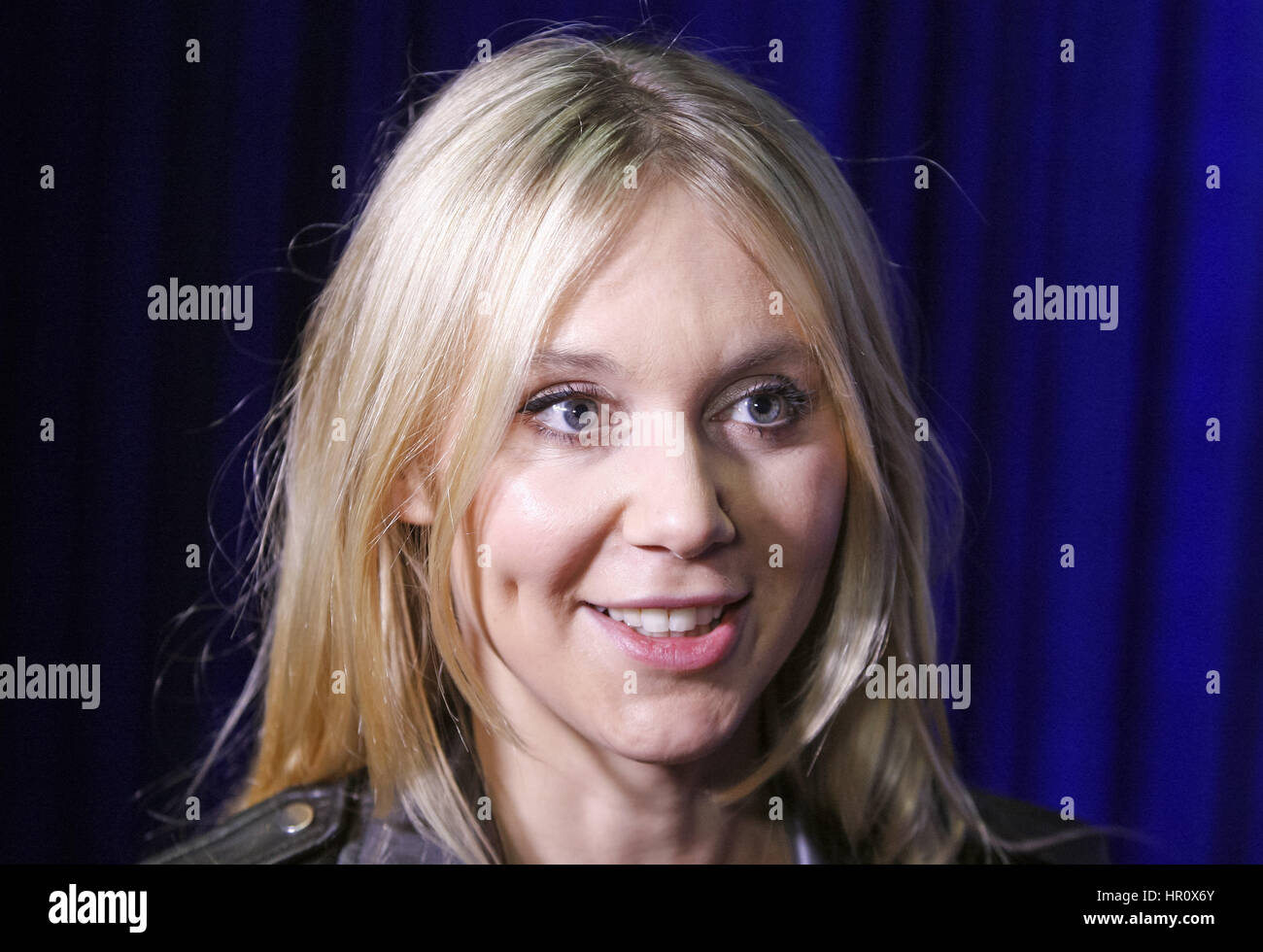 Kiev, Ukraine. 25th Feb, 2017. Polish singer KASIA MOS, who will ...