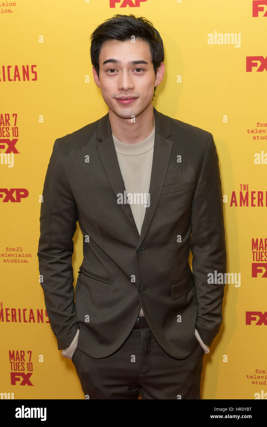 New York, NY USA - February 25, 2017: Ivan Mok attends FX The Americans ...