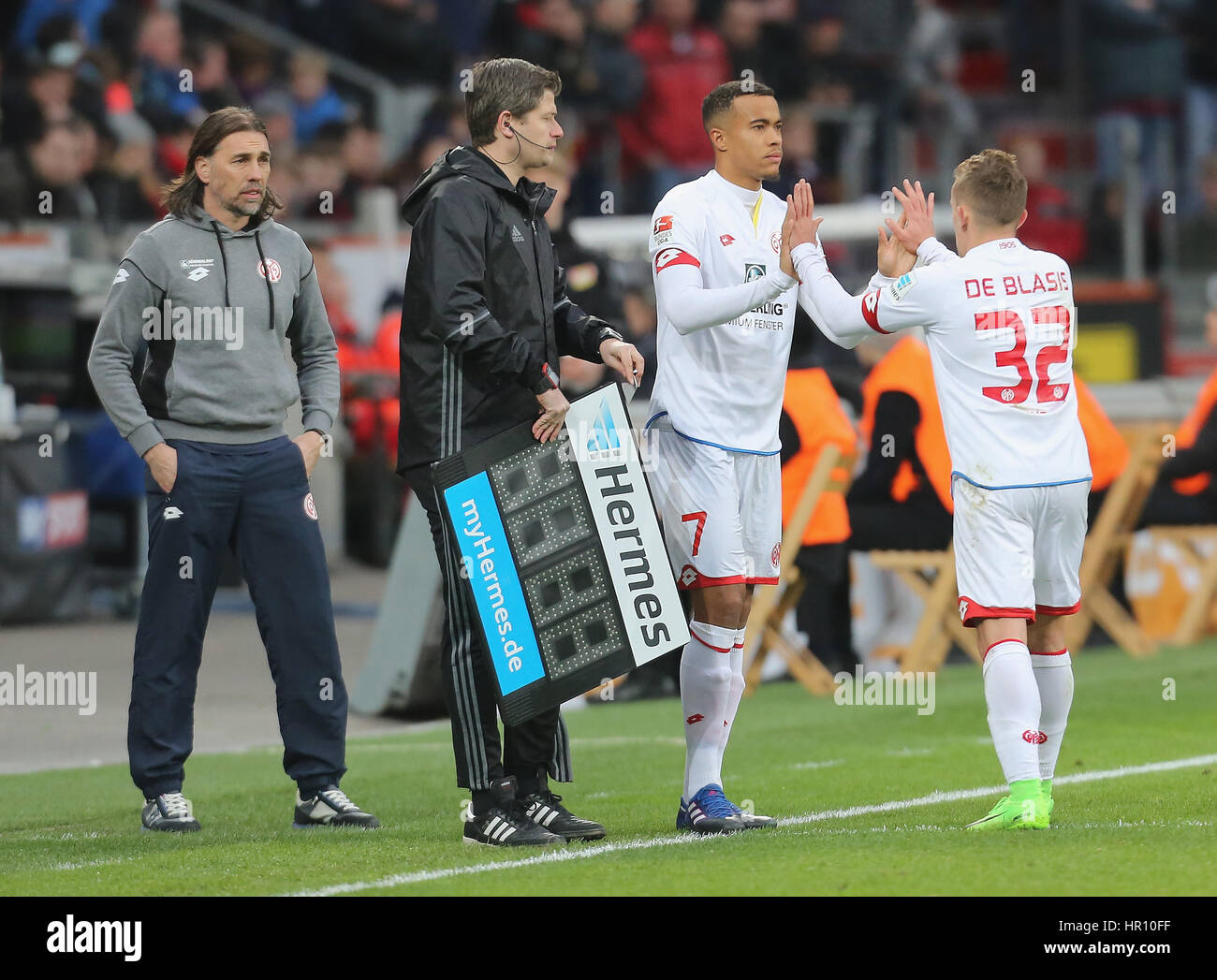 Leverkusen, Germany. 25th Feb, 2017. Bundesliga, matchday 22, Bayer 04 ...